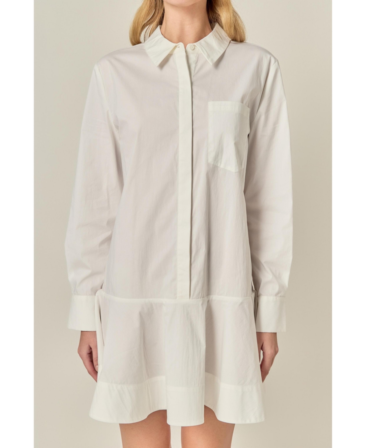 Click here for English Factory Womens Collared Flare Skirt Dress... prices