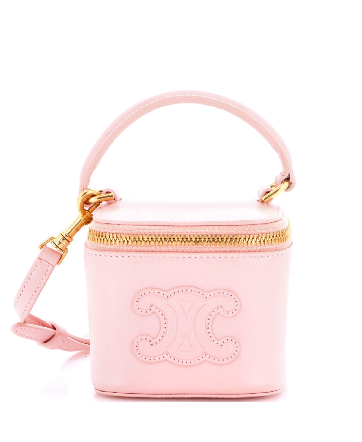 Click here for Pre-Owned Celine Mini Cuir Top Handle Vanity Case... prices