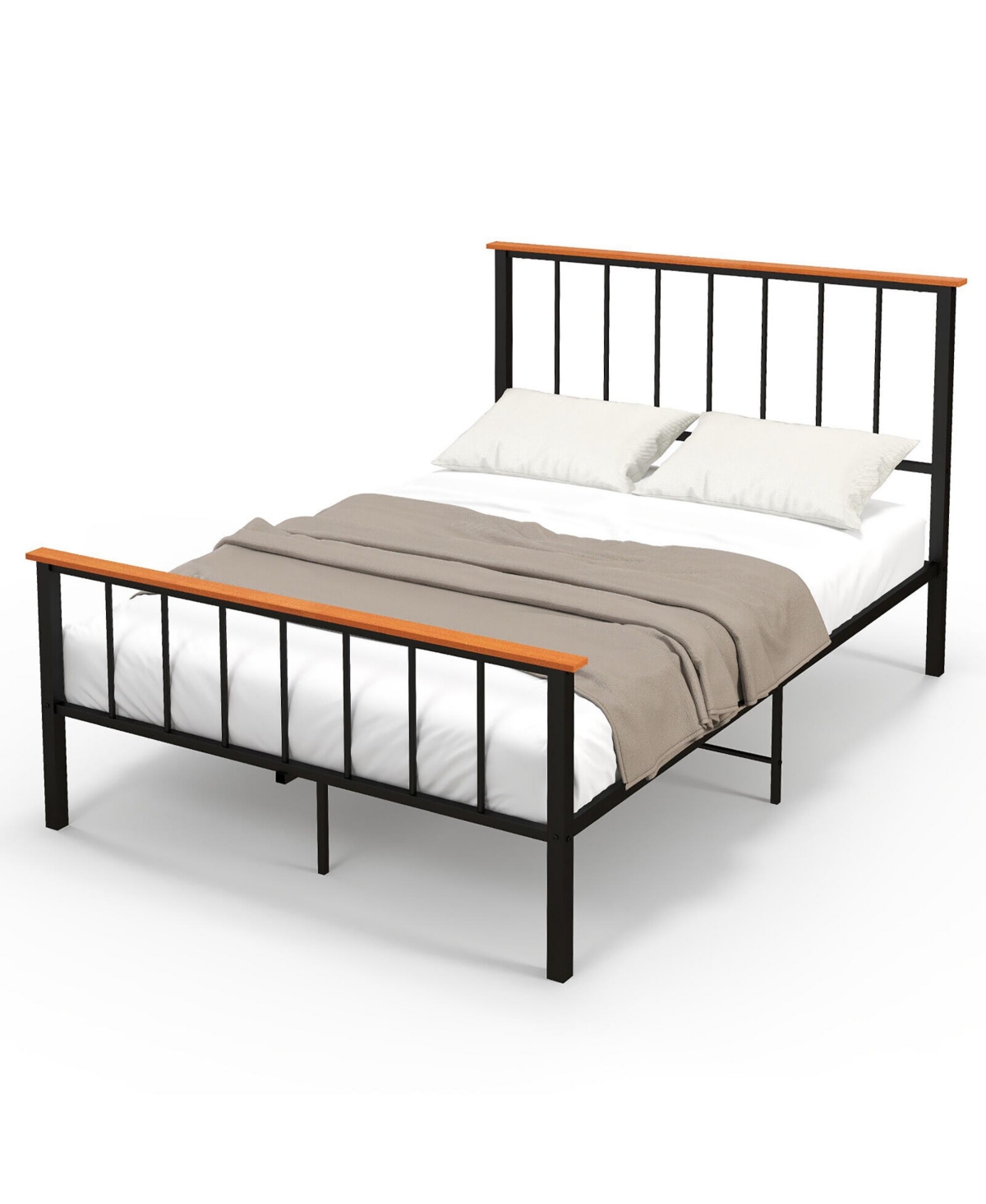 Click here for Gymax Metal Platform Bed Frame Mattress Foundation... prices