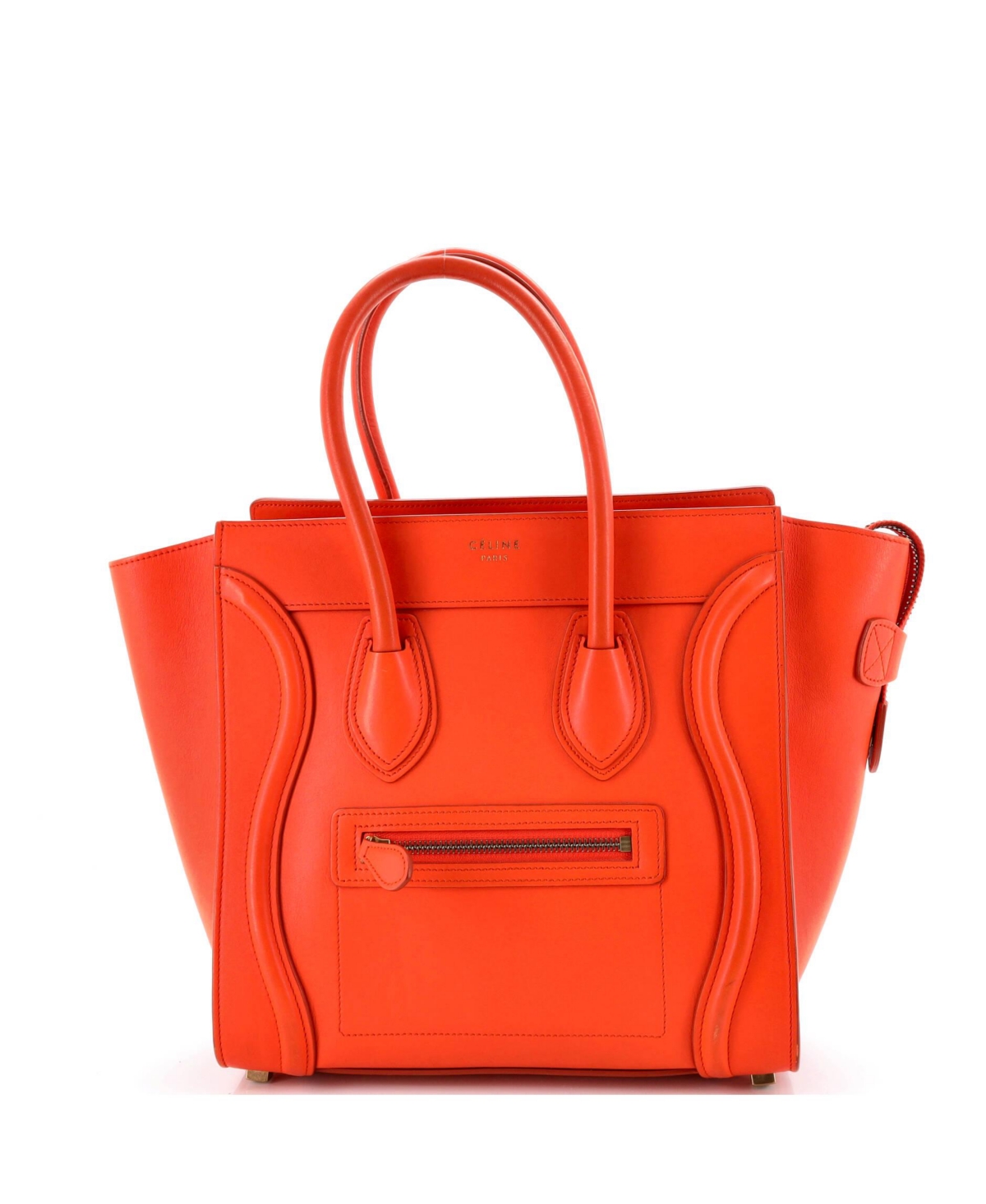 Click here for Pre-Owned Celine Micro Luggage Bag Smooth Leather... prices