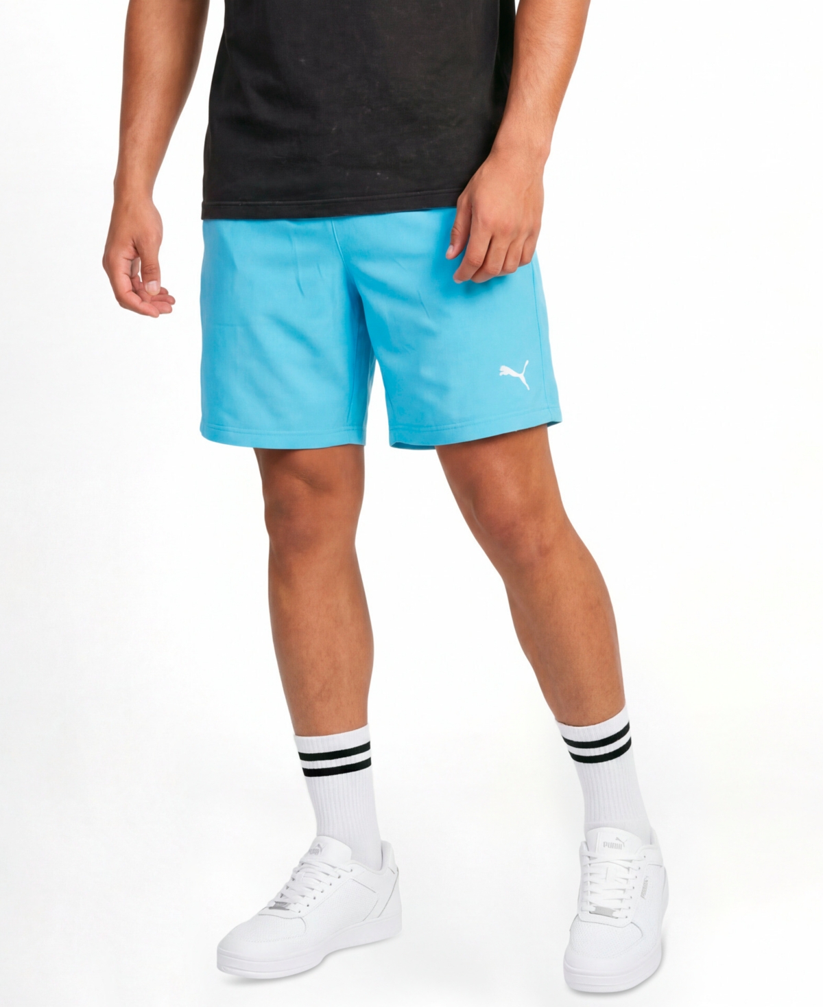 Click here for Puma Mens Woven Logo Shorts - Vibrant Blue prices