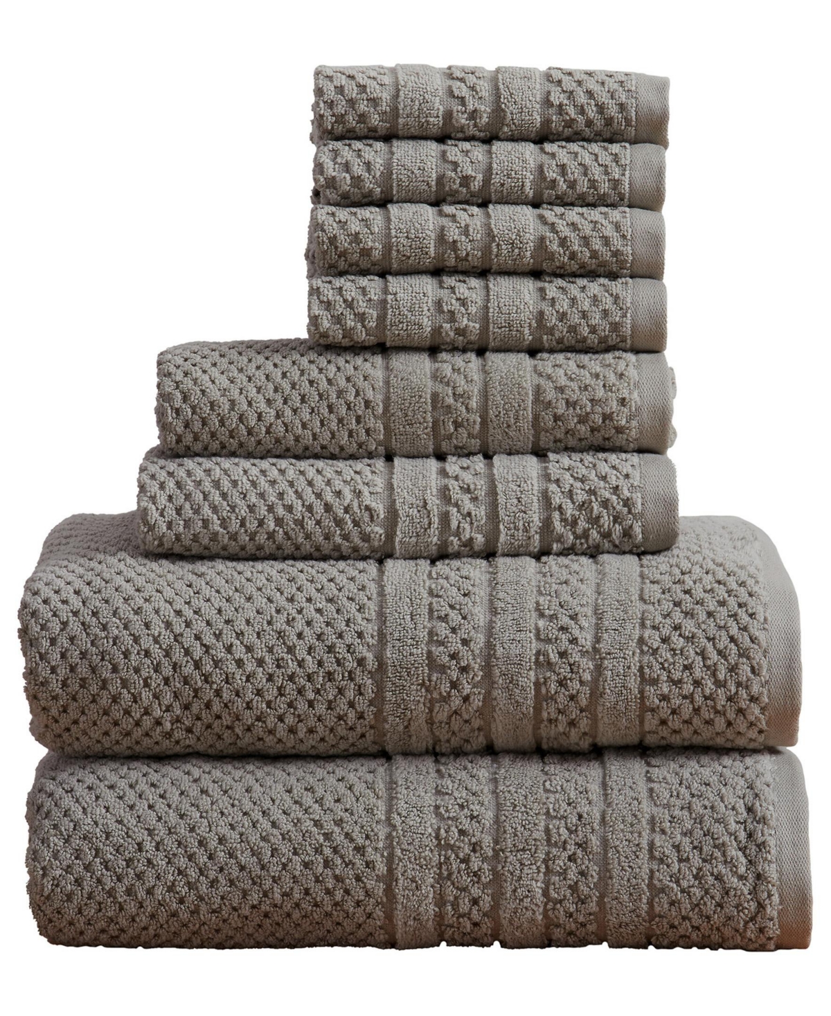 Click here for Linery & Co 100 Cotton Textured 8pc Towel Set. - M... prices