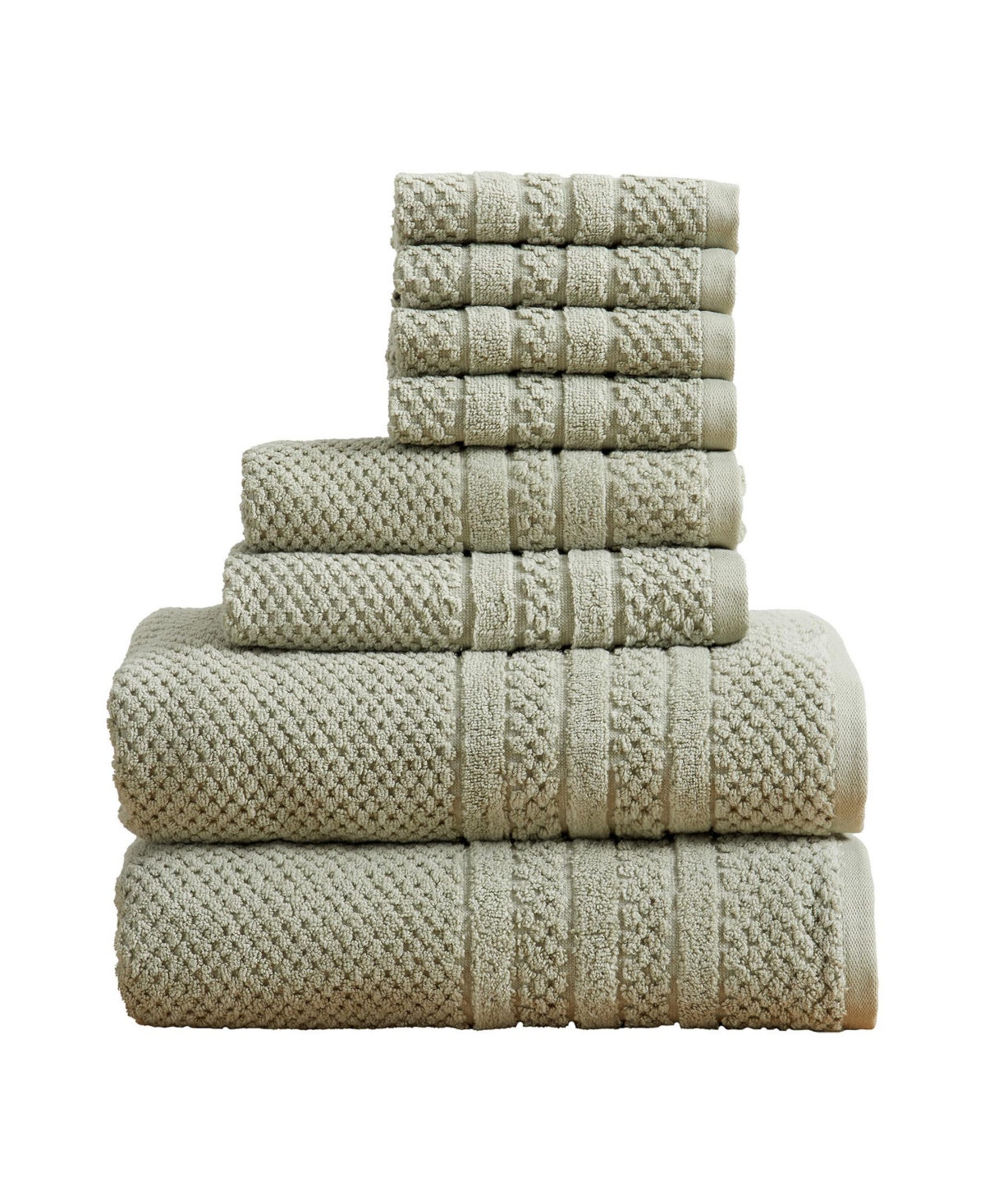 Click here for Linery & Co 100 Cotton Textured 8pc Towel Set. - E... prices