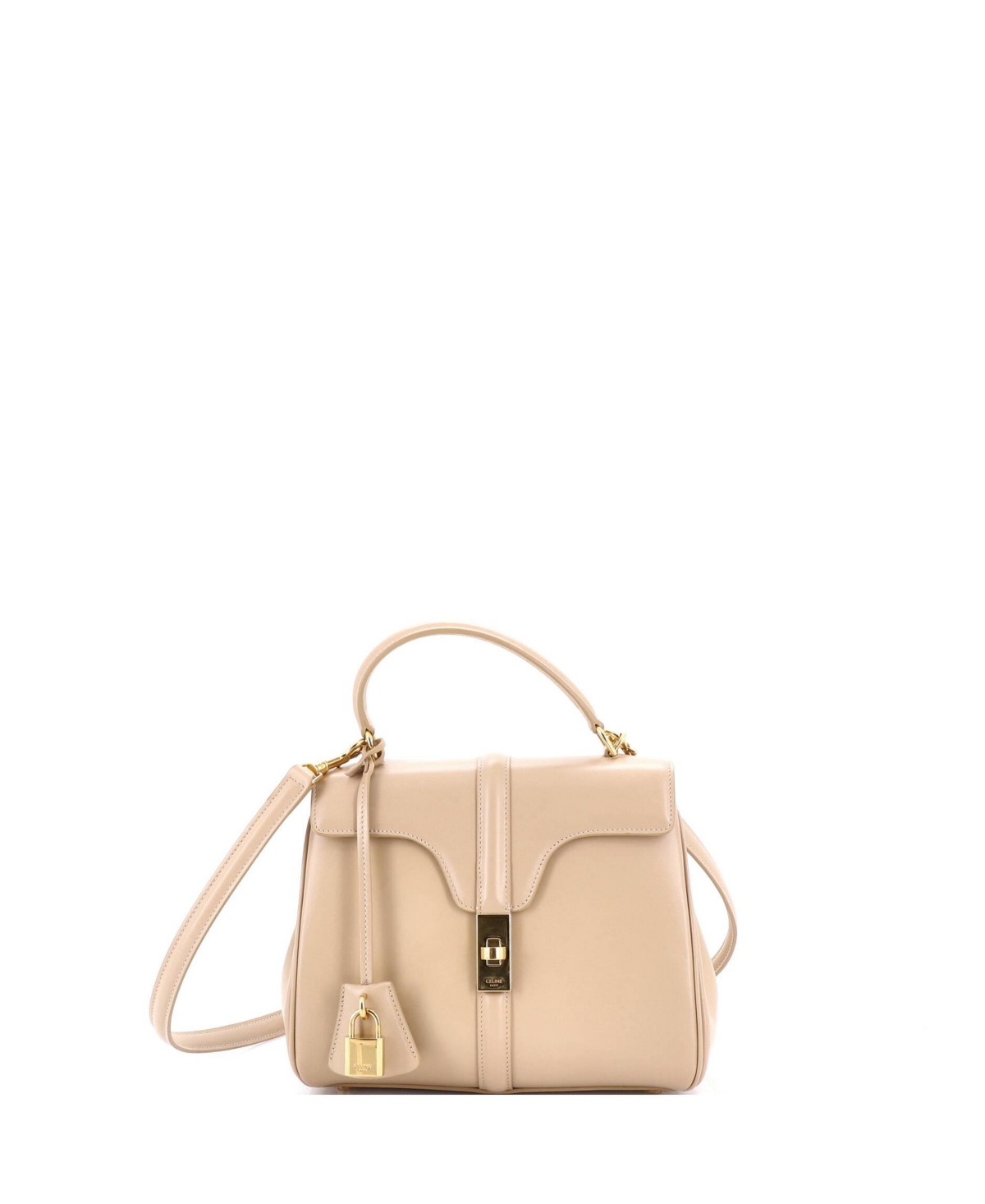 Click here for Pre-Owned Celine Small 16 Top Handle Bag Grained C... prices