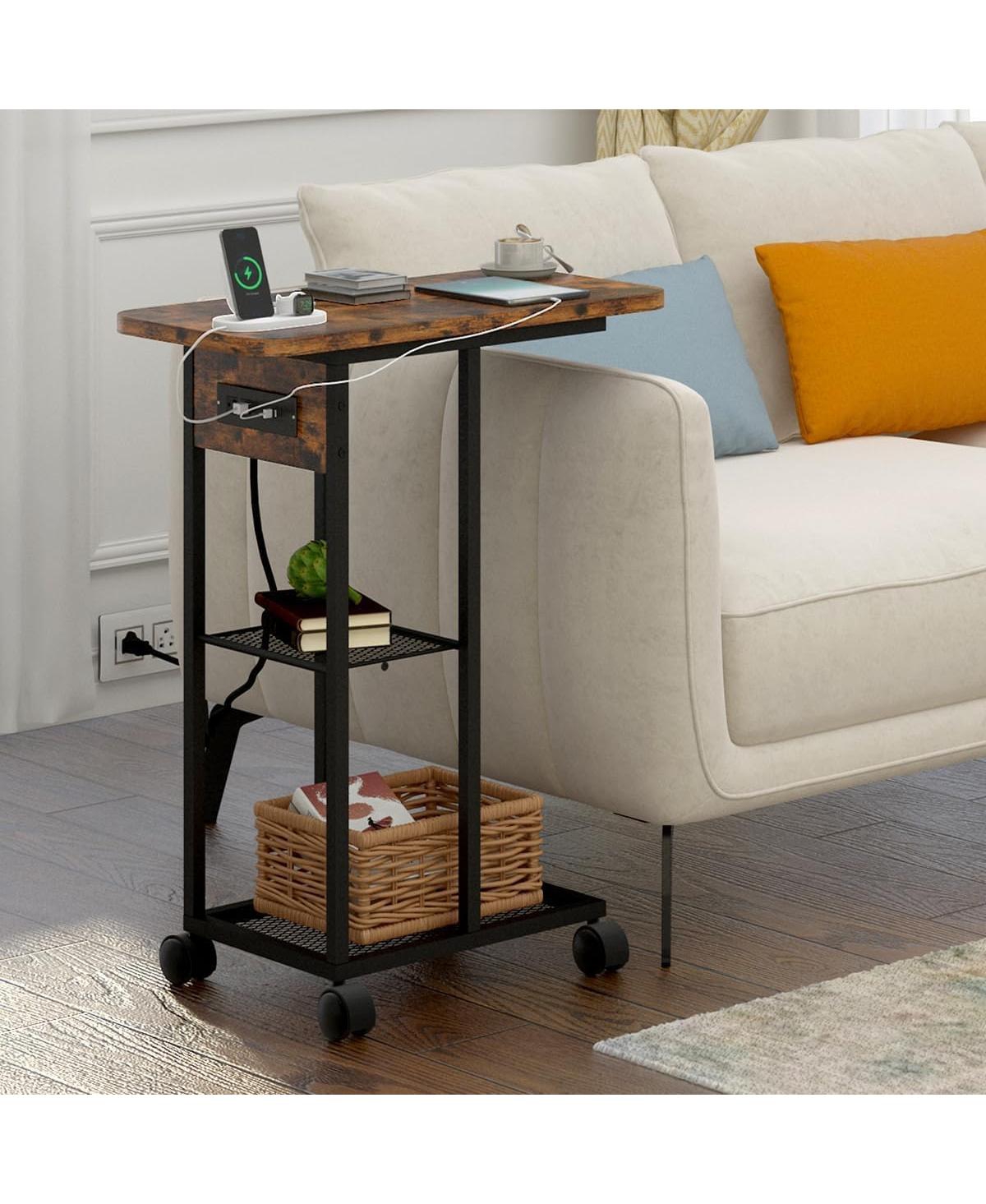 Click here for gaomon C Shaped End Table - End Table with Chargin... prices