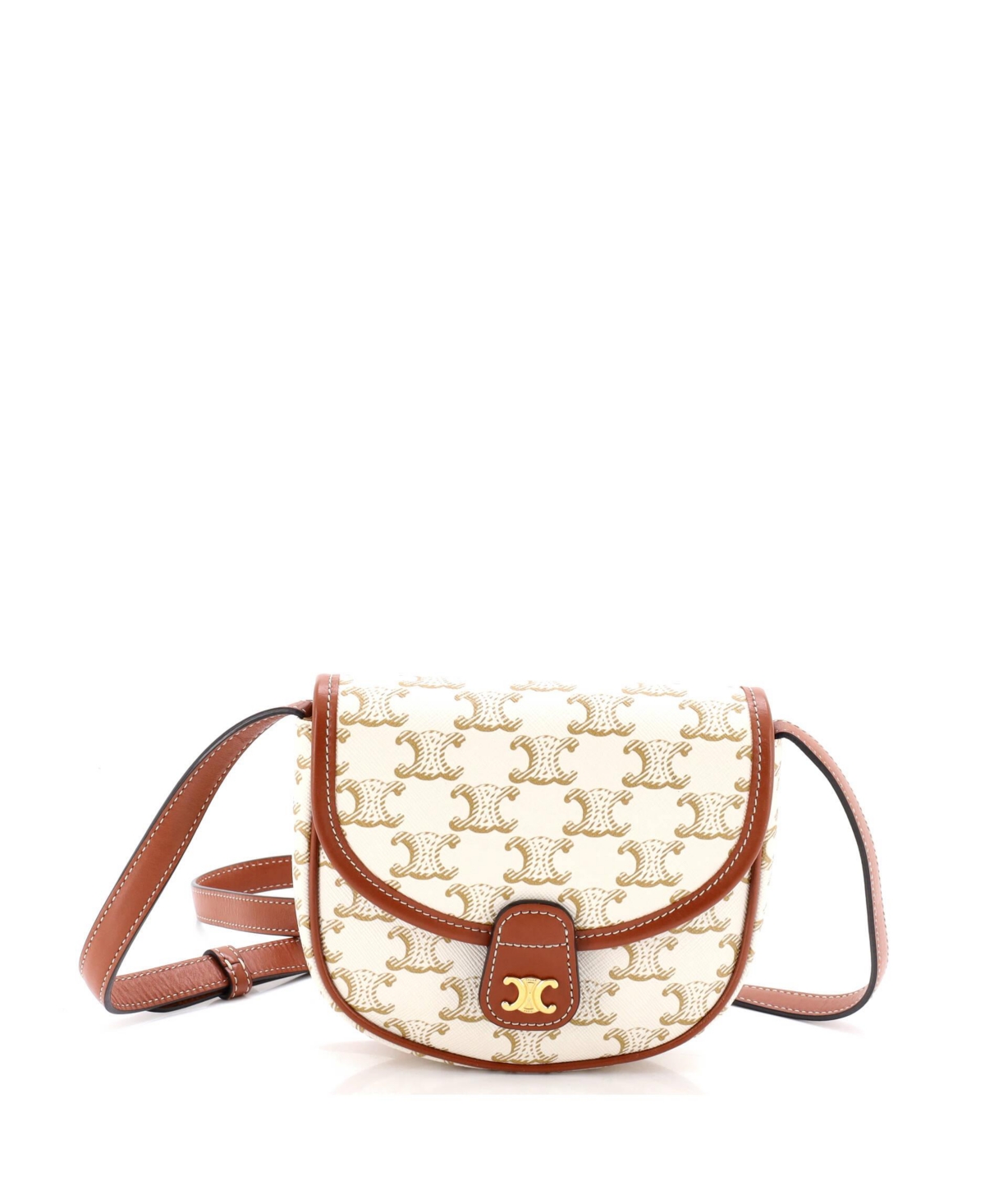 Click here for Pre-Owned Celine Mini Besace Flap Bag Triomphe Coa... prices