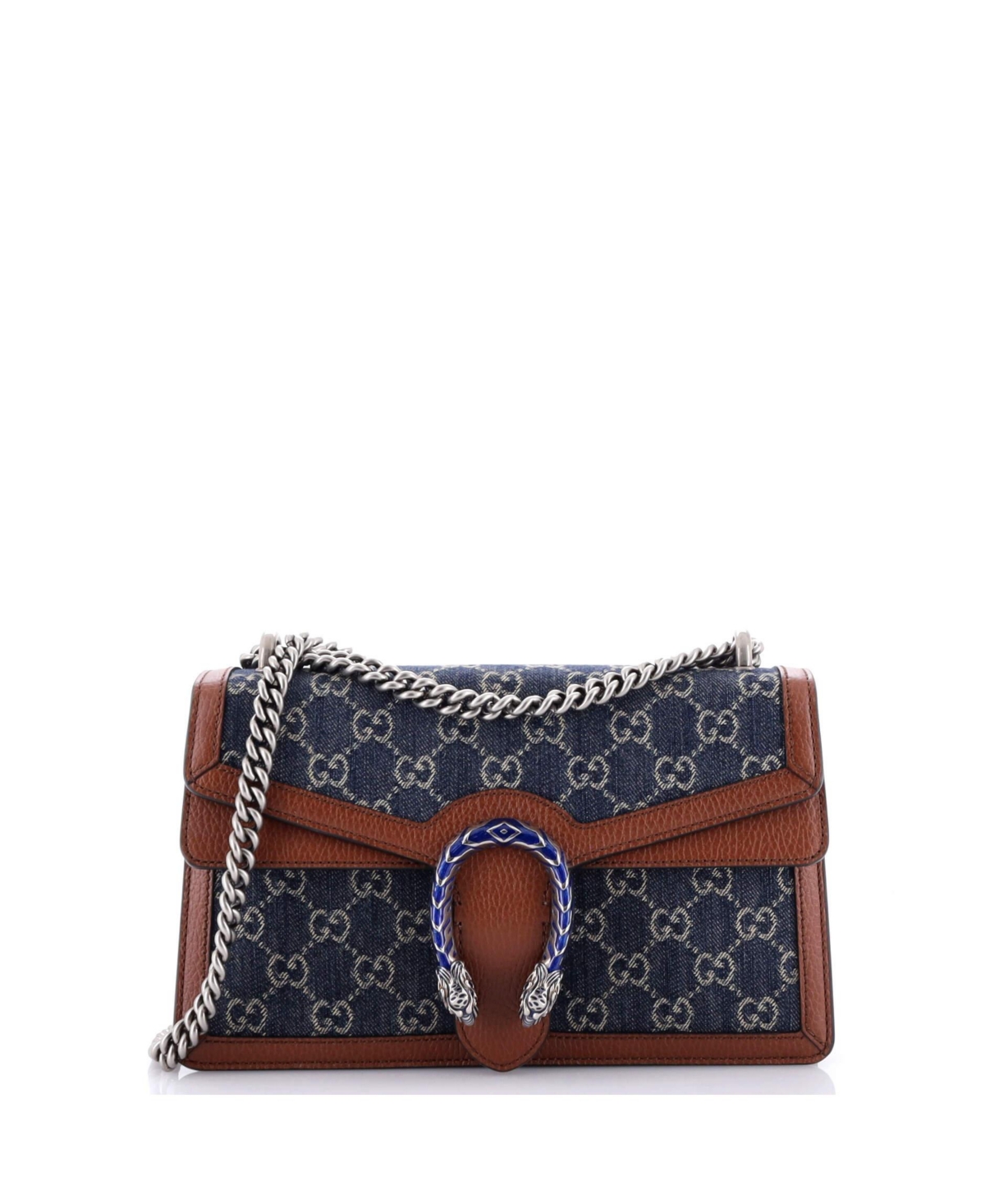 Click here for Pre-Owned Gucci Small Dionysus Bag Gg Denim - Blue prices