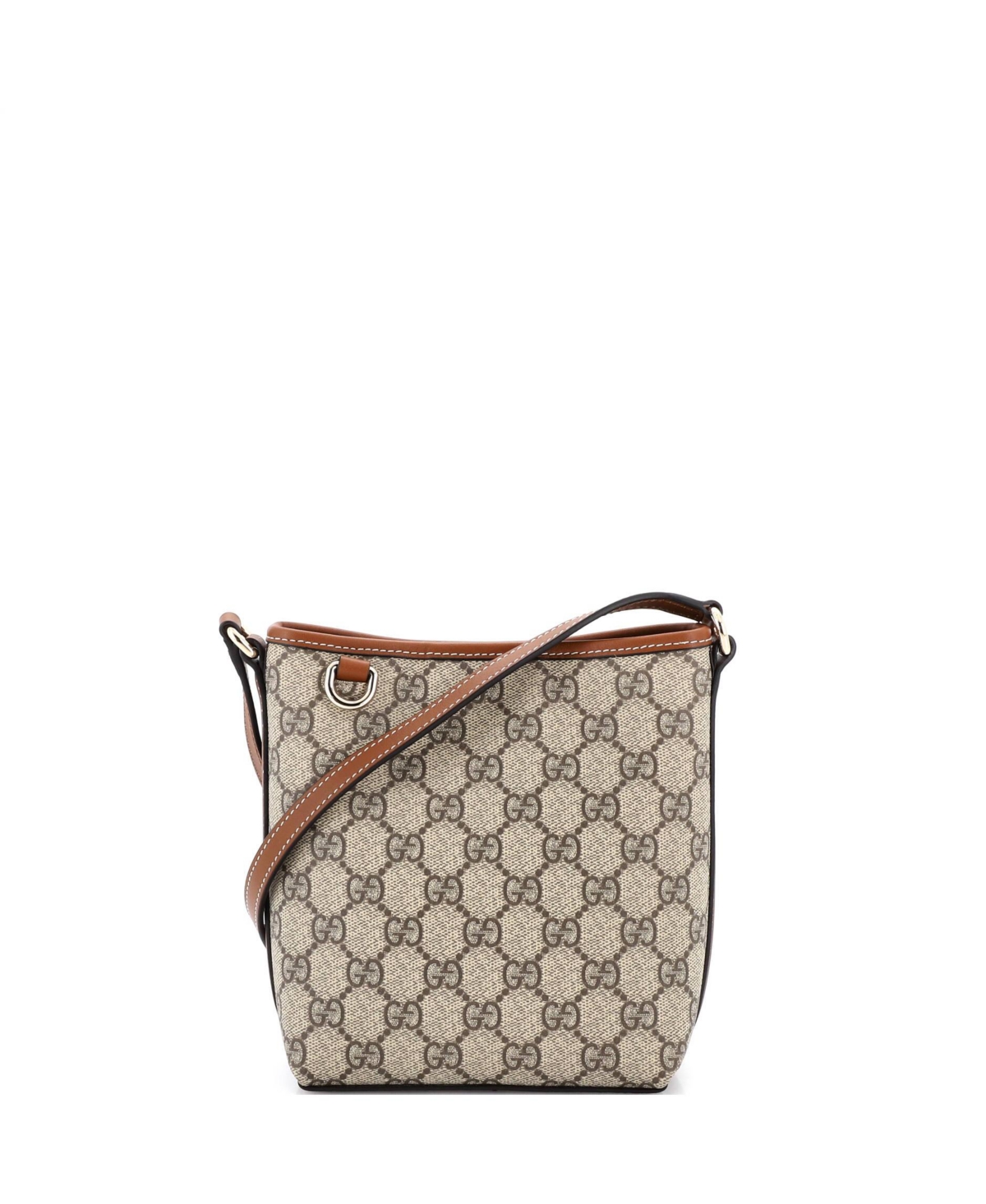 Click here for Pre-Owned Gucci Nano Gg Emblem Bucket Bag Gg Coate... prices