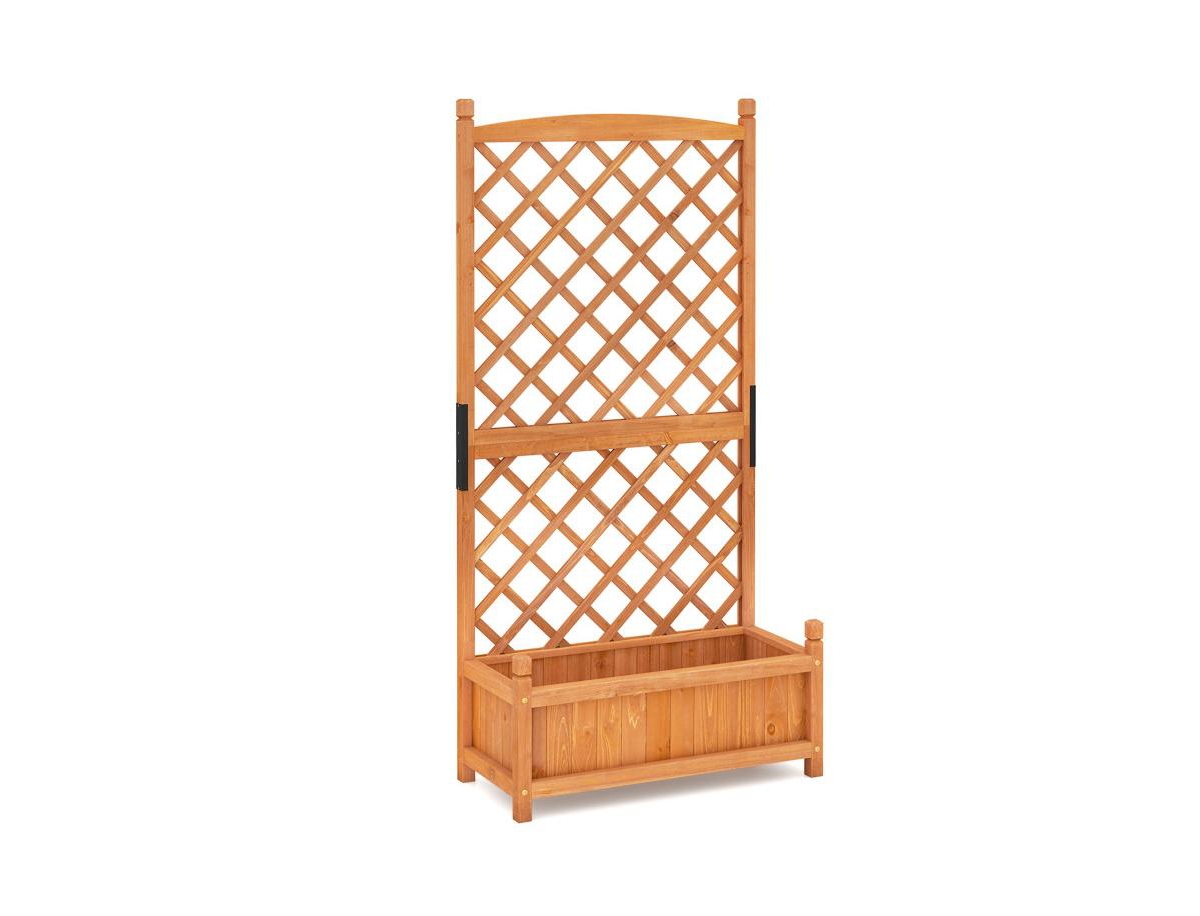 Click here for Raised Garden Bed with Diamond Lattice Trellis and... prices