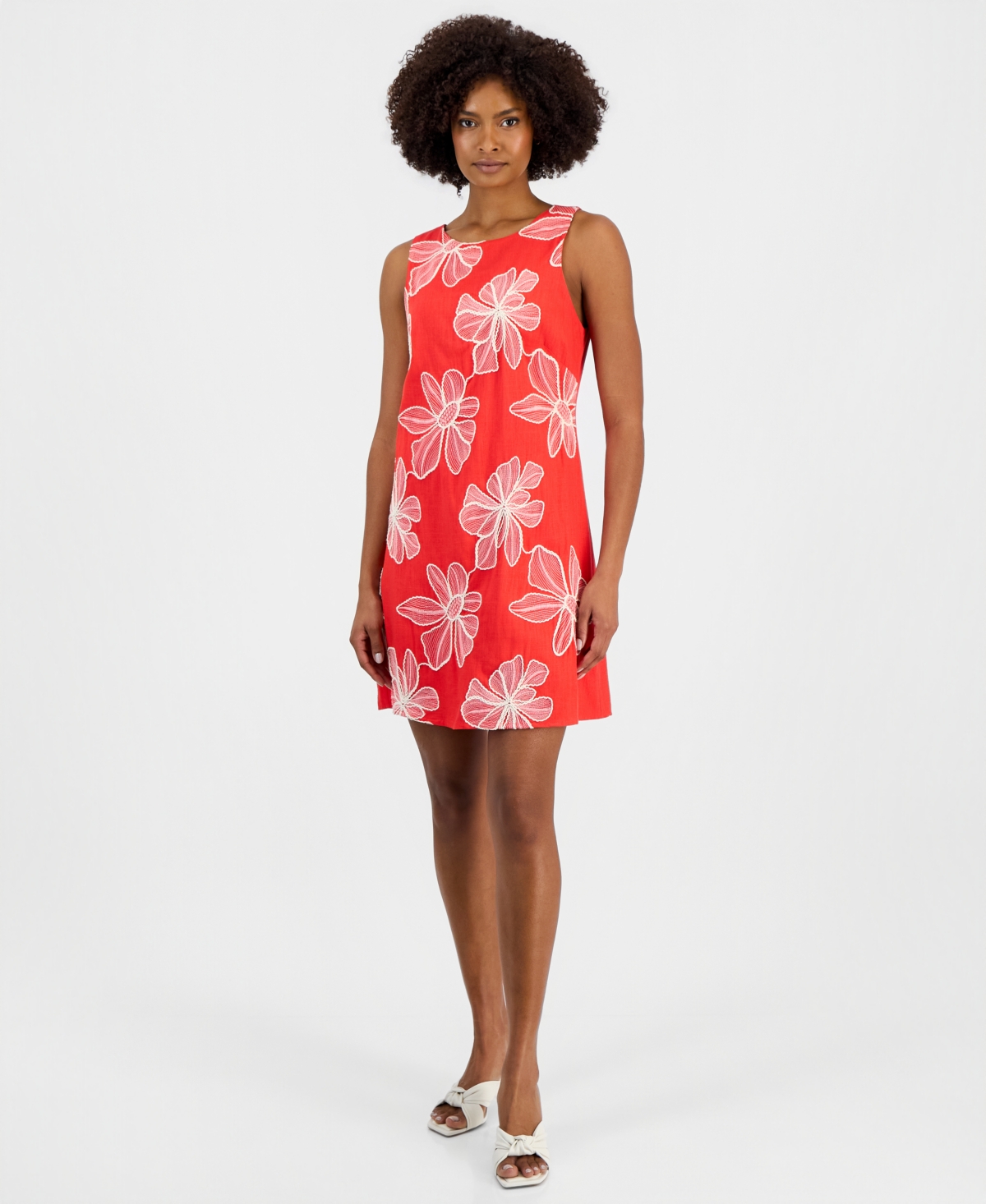 Click here for Vince Camuto Womens High-Neck Mini Dress - Lobster... prices