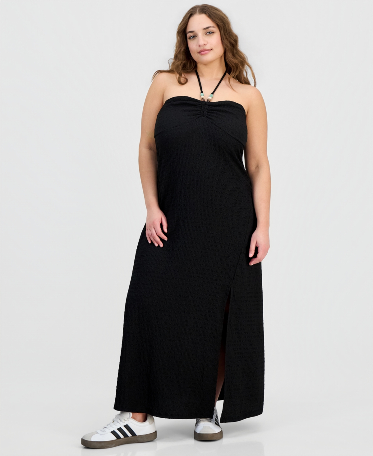 Click here for Madden Girl Trendy Plus Size Halter Bandeau Maxi D... prices