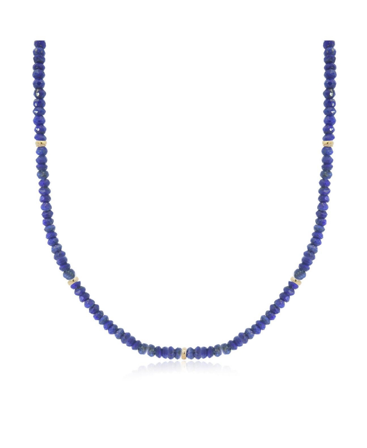 Click here for The Lovery Lapis Bead Necklace 14K Gold - Lapis prices