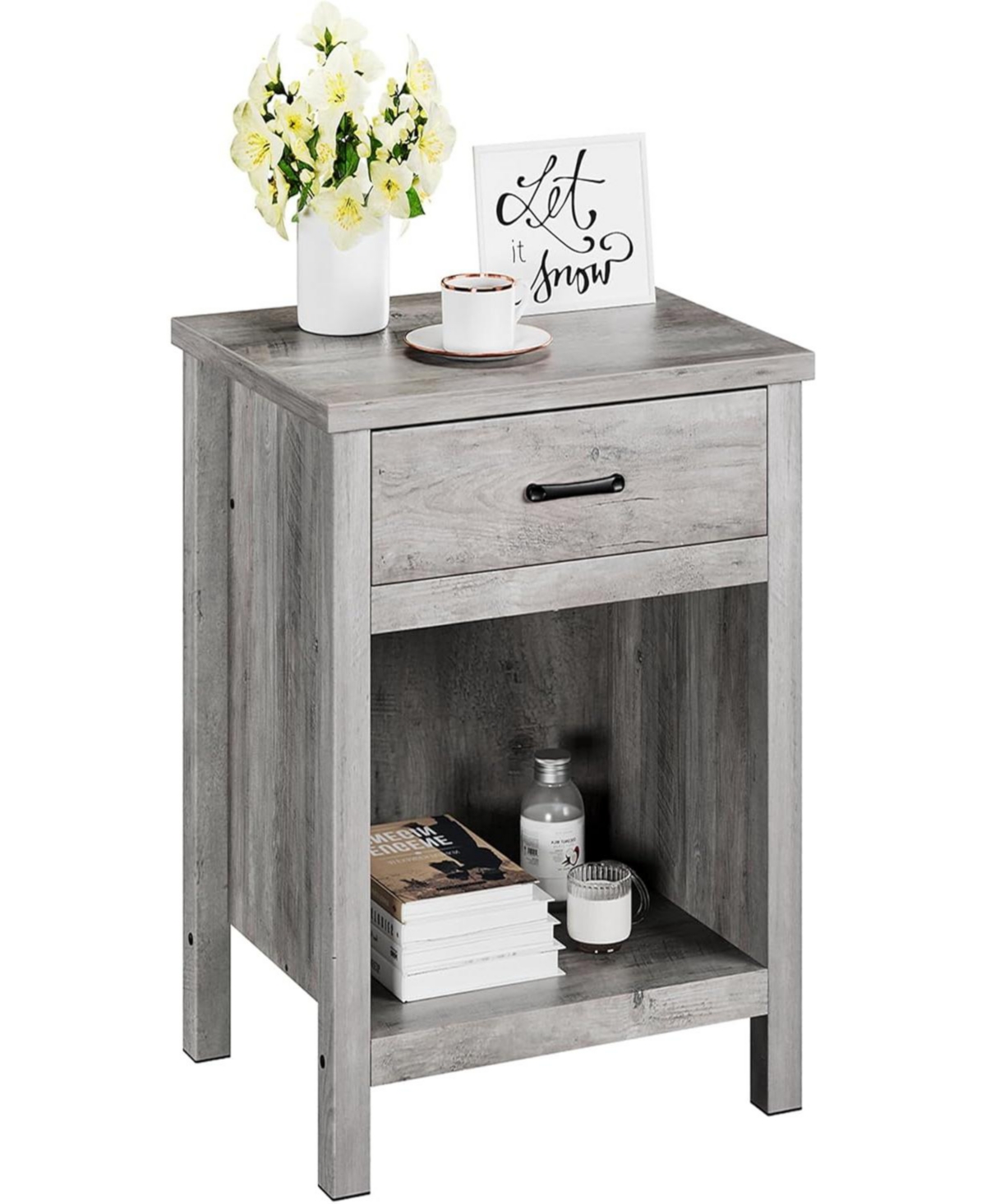 Click here for gaomon Farmhouse Nightstand Night Stand Bedside Ta... prices