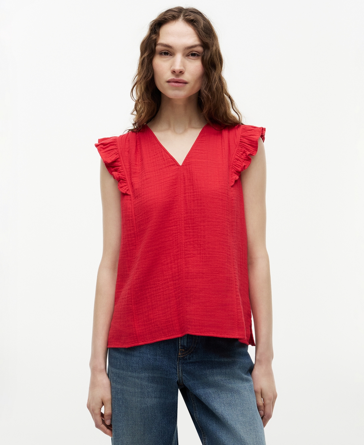 Click here for Tommy Hilfiger Womens Flutter-Sleeve V-Neck Blouse... prices