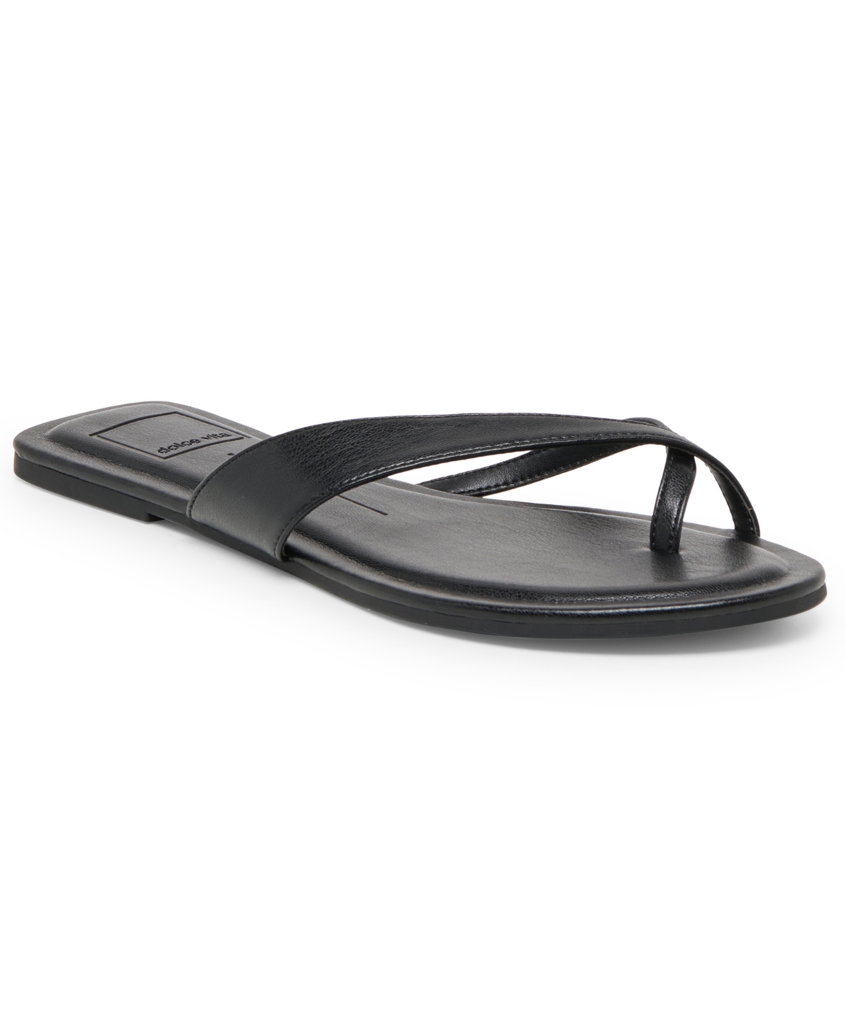 Click here for Dolce Vita Womens Lenex Thong Flat Sandals - Black... prices