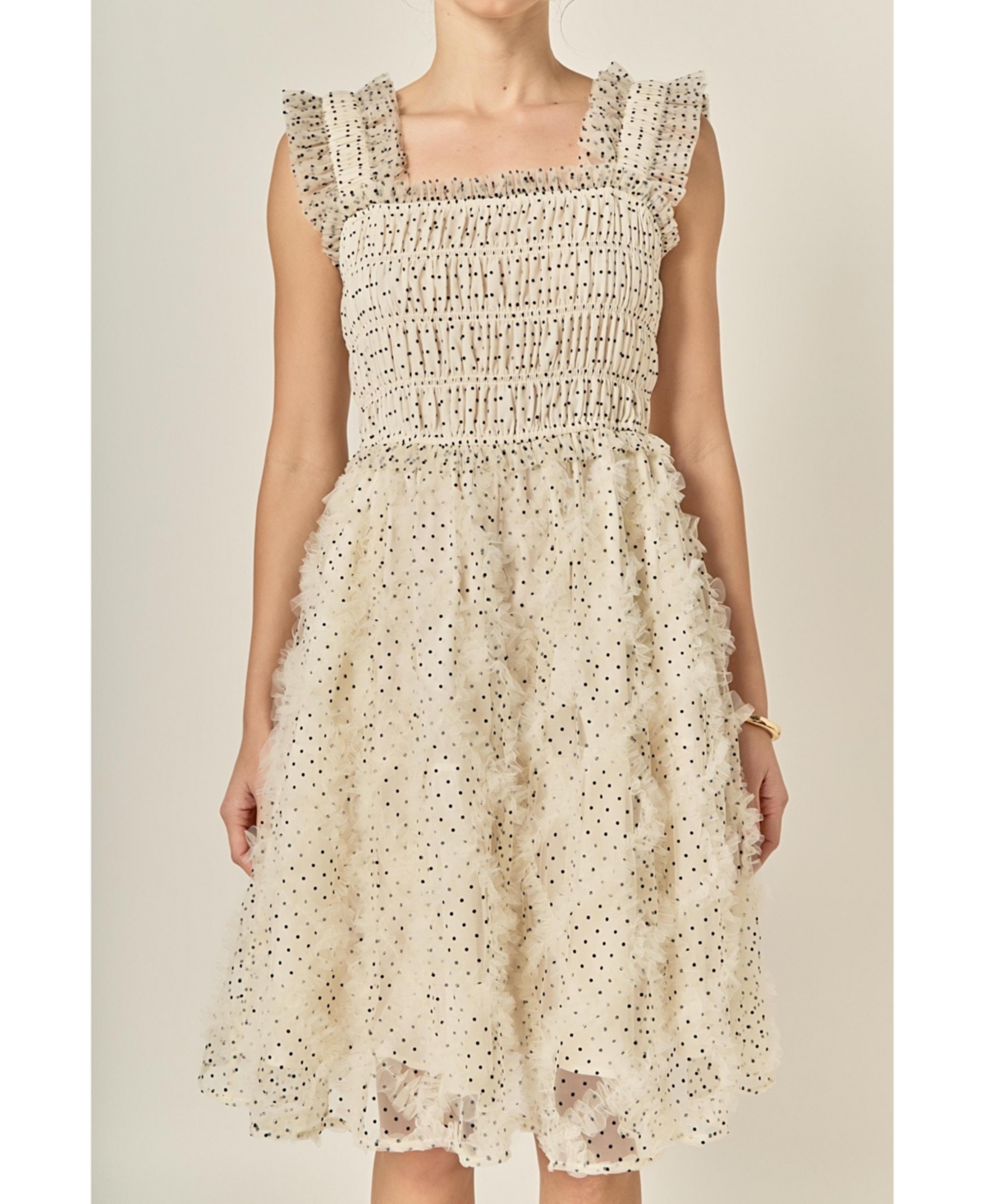 Click here for English Factory Womens Polka Dot Sleeveless Midi D... prices