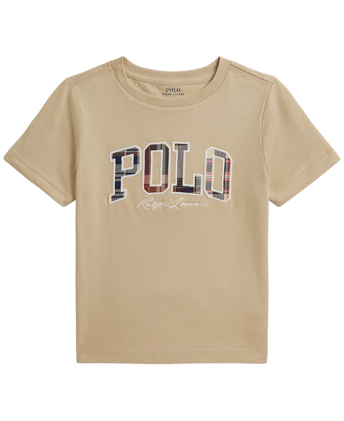 Click here for Polo Ralph Lauren Boys 2-7 Madras-Logo Jersey T-Sh... prices