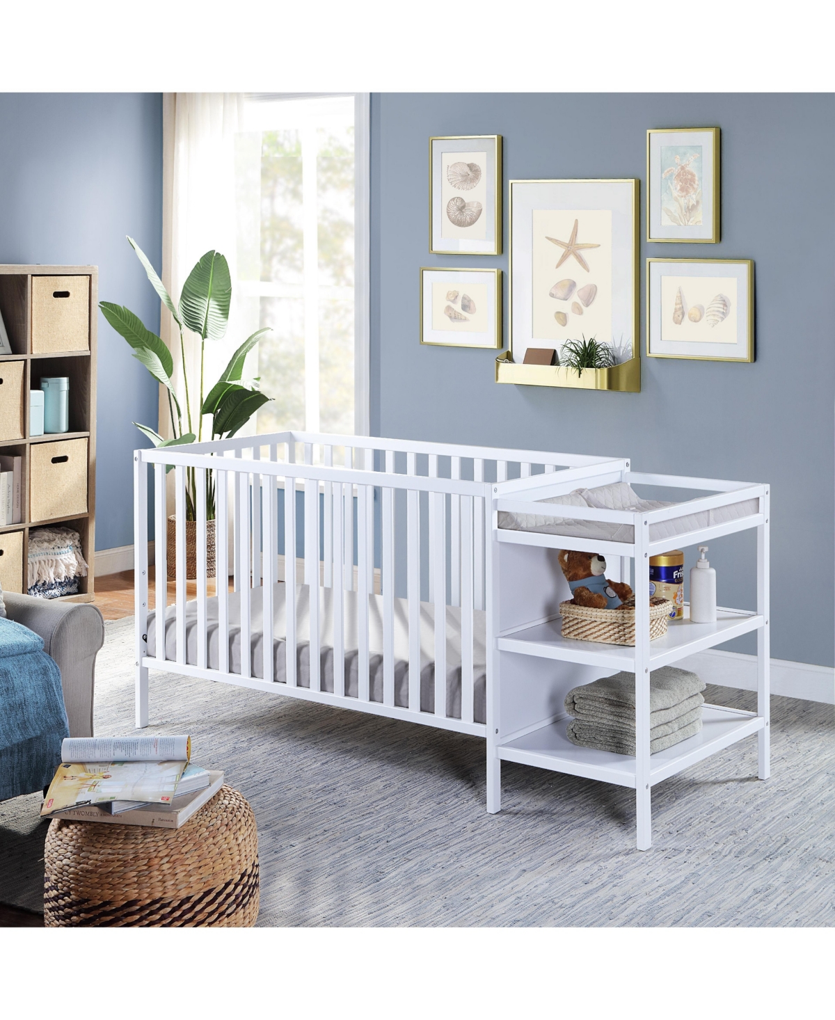 Click here for Flynama 3 in 1 convertible crib and changer combo... prices