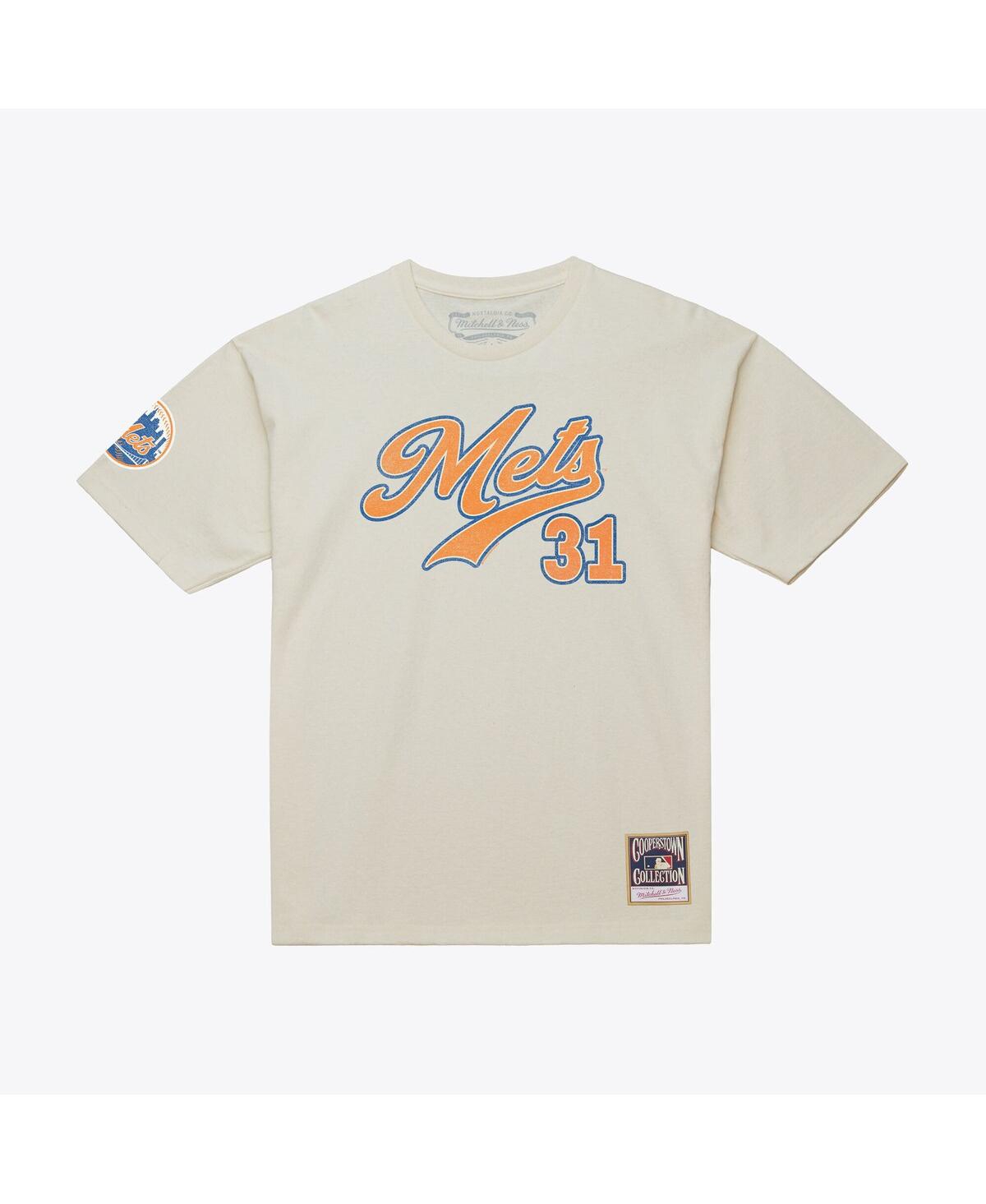 Click here for Mitchell & Ness Mens Mike Piazza Cream New York Me... prices