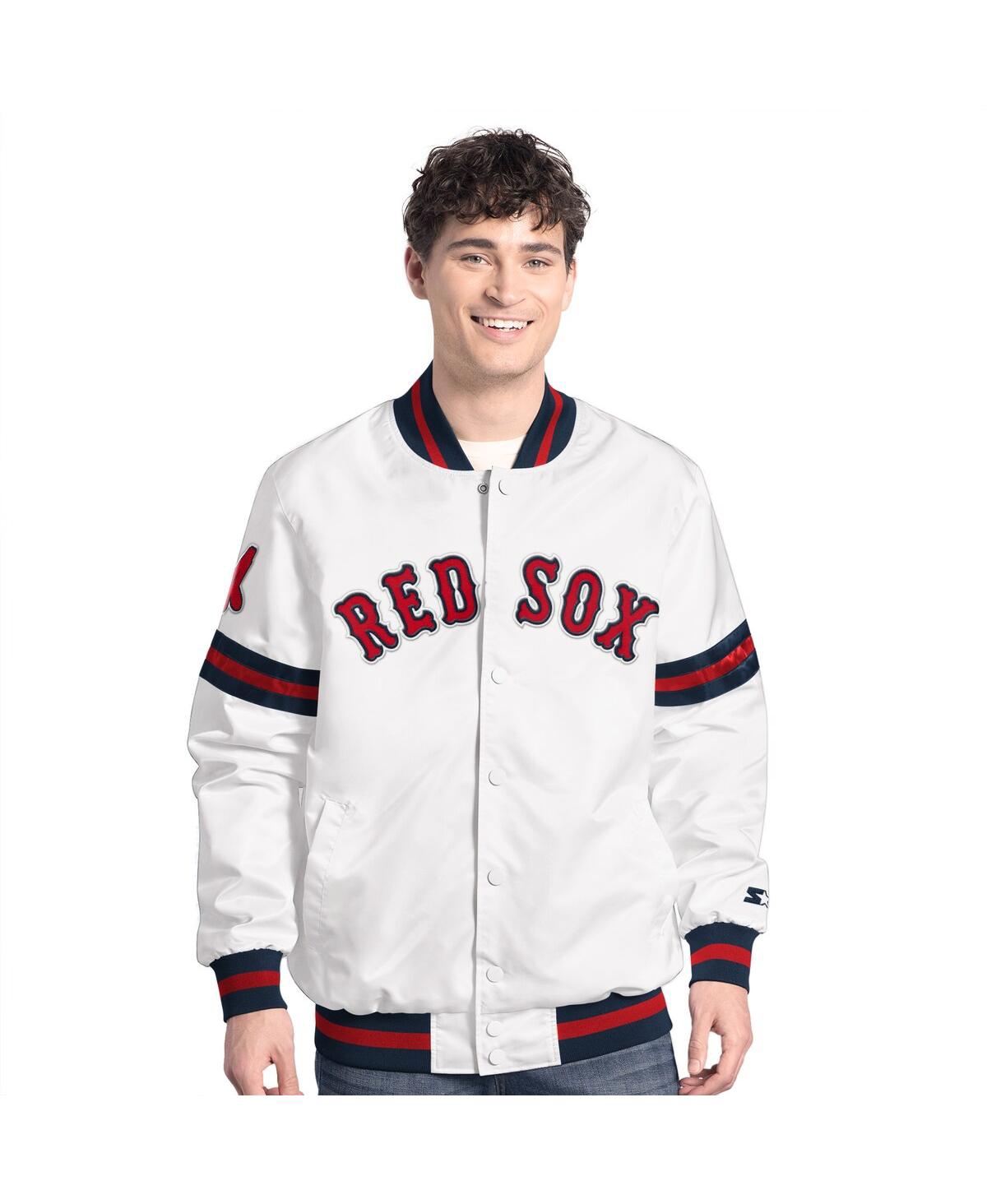 Click here for Starter Mens White Boston Red Sox Cooperstown Scou... prices
