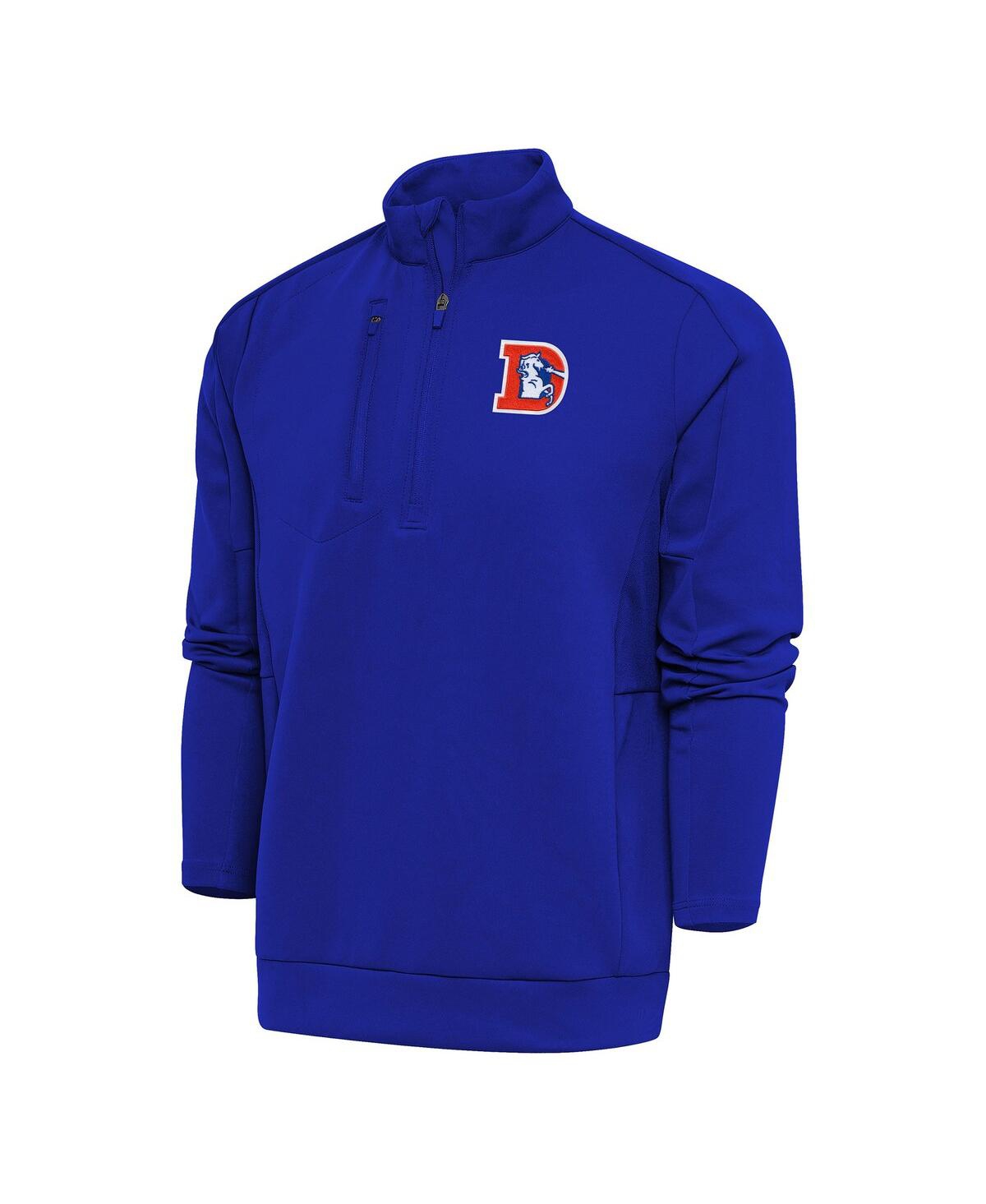 Click here for Antigua Mens Royal Denver Broncos Team Logo Throwb... prices