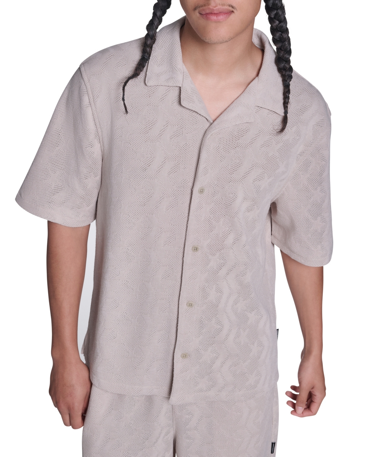 Click here for Converse Mens Regular-Fit Short-Sleeve Collared Sh... prices