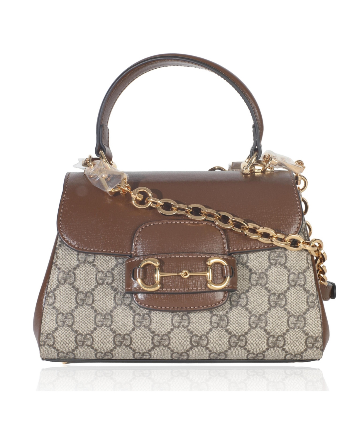 Click here for Pre-Owned Gucci Beige Gg Supreme Monogram Calfskin... prices