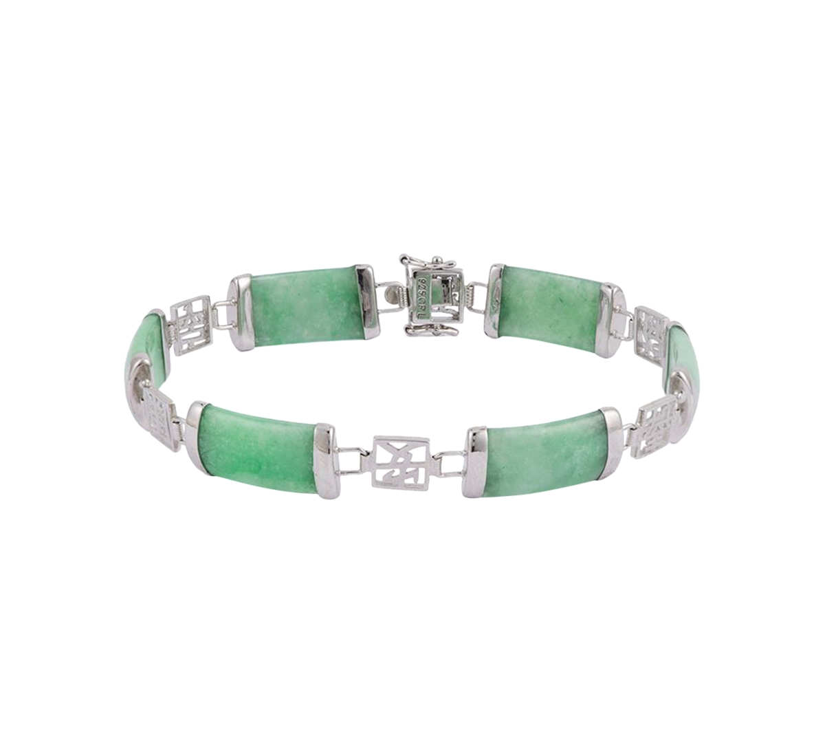 Click here for Macys Green Jade Bracelet in Sterling Silver - Jad... prices