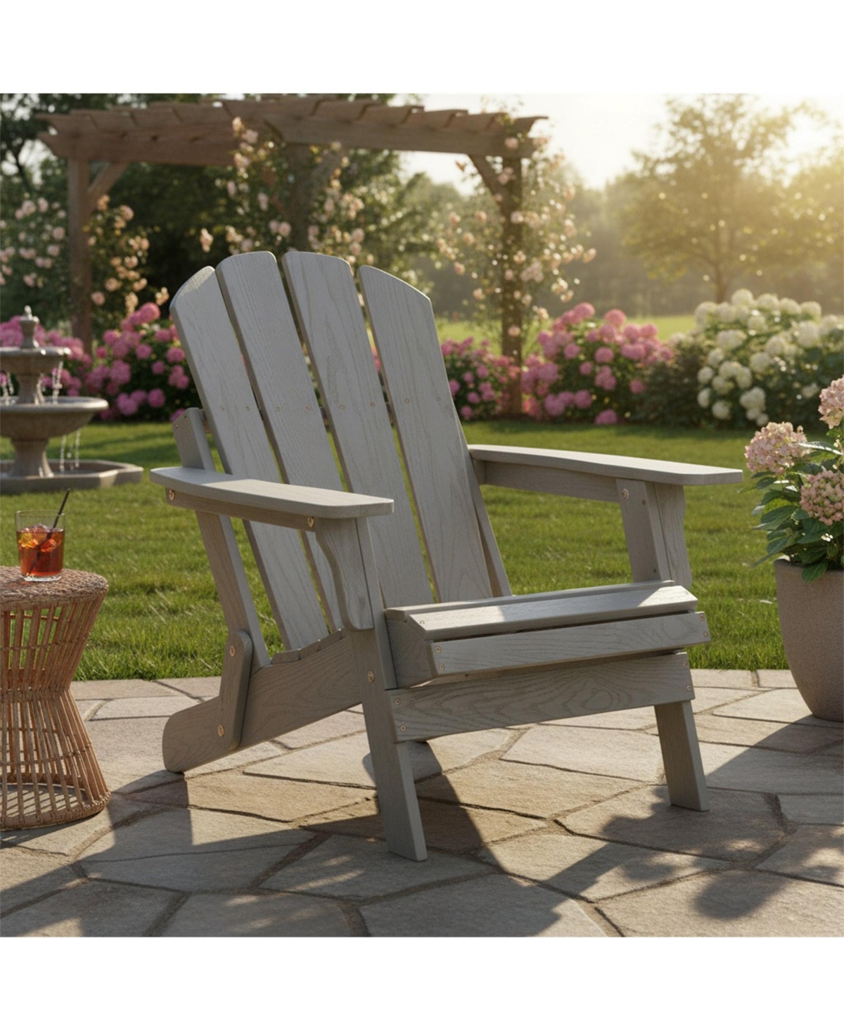 Click here for Clihome Wooden Oversize Outdoor Folding Adirondack... prices