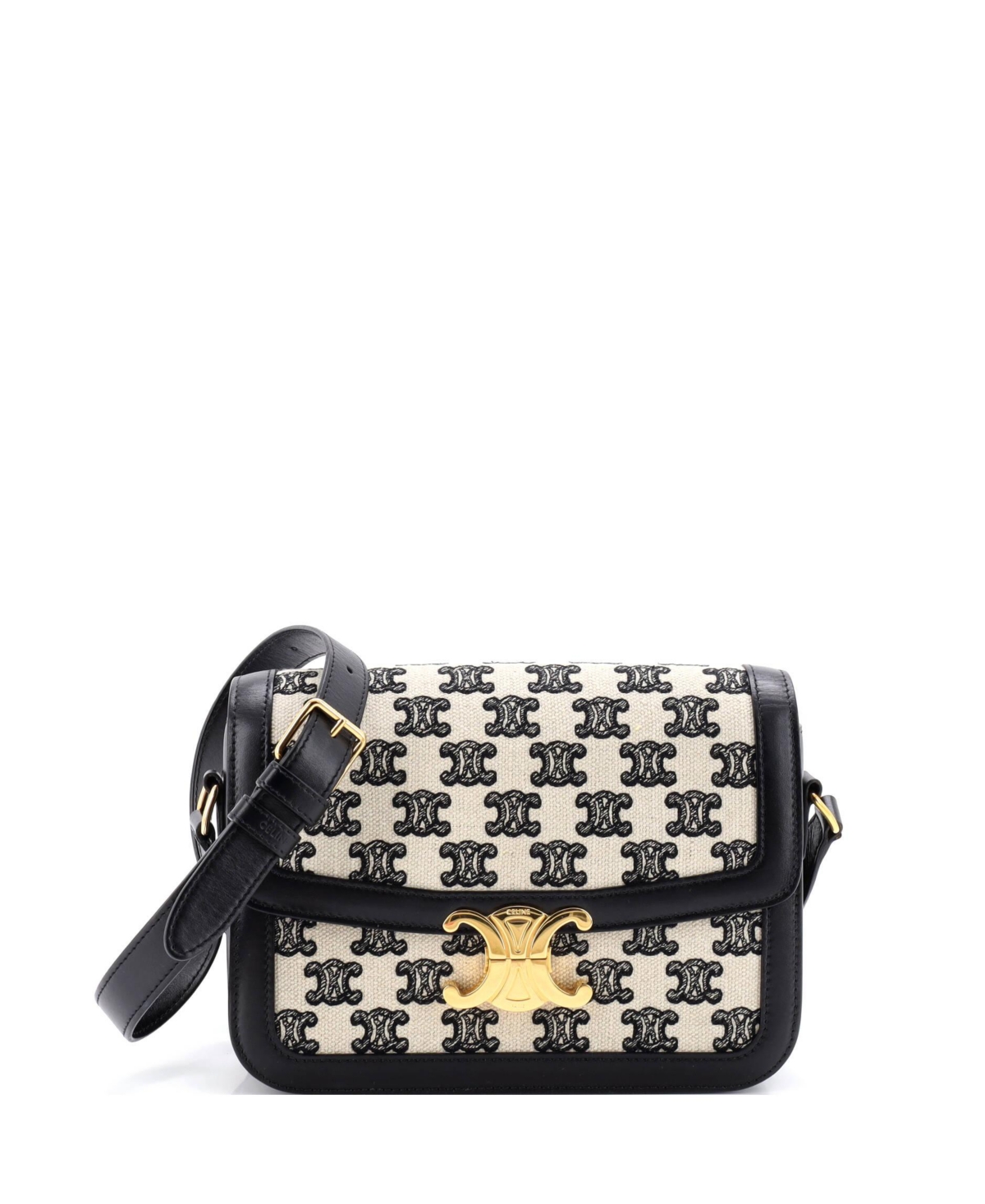 Click here for Pre-Owned Celine Medium Triomphe Shoulder Bag Trio... prices