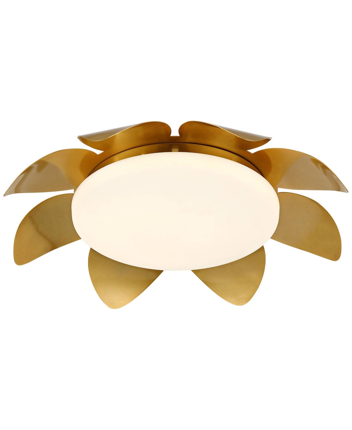 Click here for Possini Euro Design Radiance 16" Wide Brass F... prices