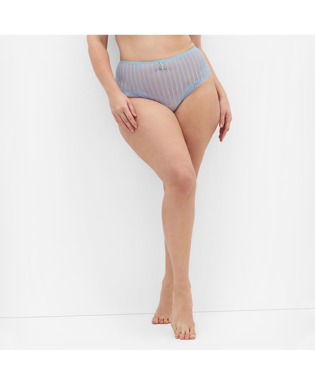 Click here for City Chic Womens Fifi Hi Waist Shorty - Sky blue prices