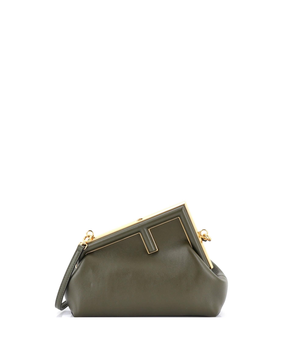 Click here for Pre-Owned Fendi Small First Bag Leather - Green prices