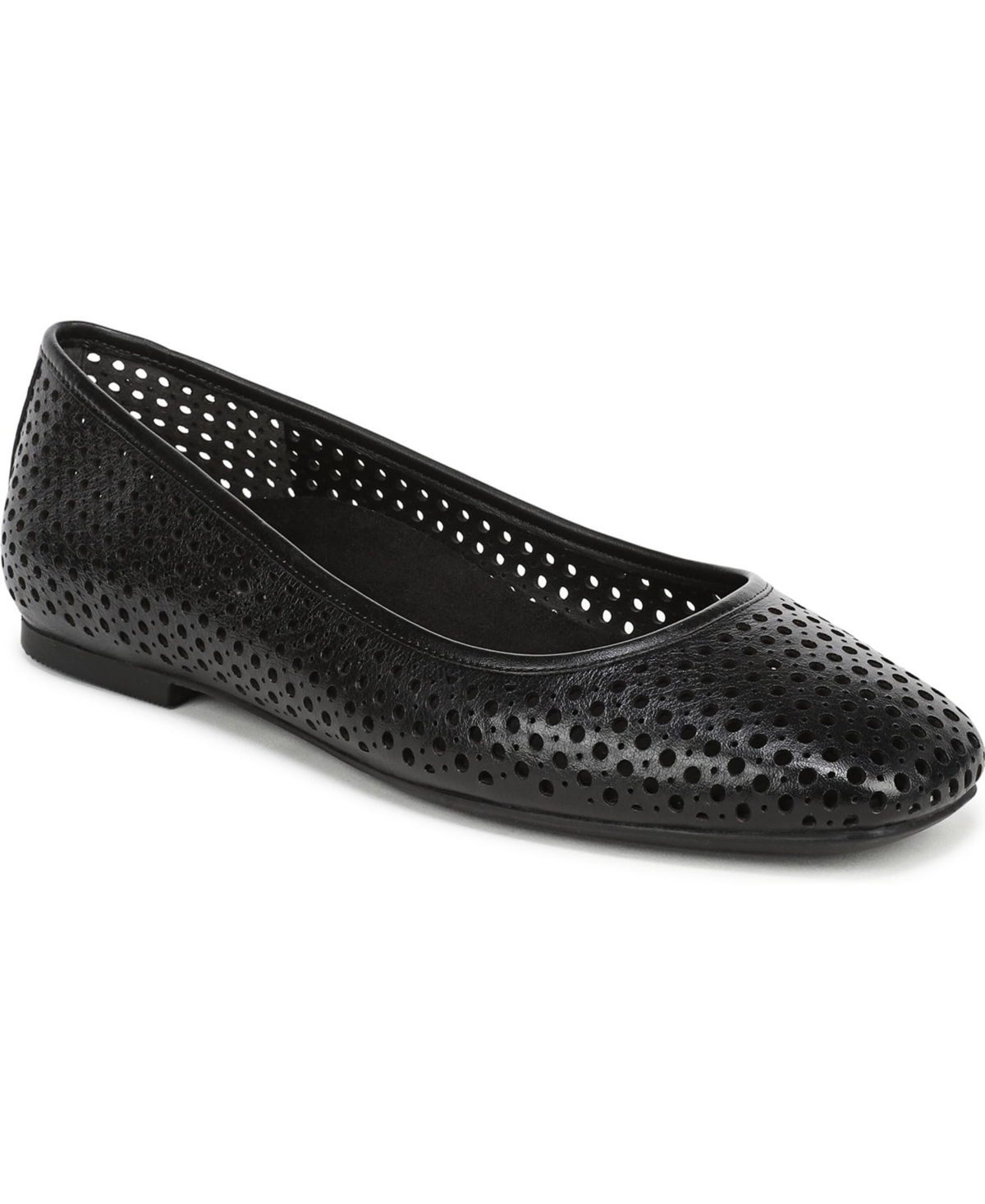 Click here for Vionic Womens Orinda Perf Ballet Flats - Black lea... prices