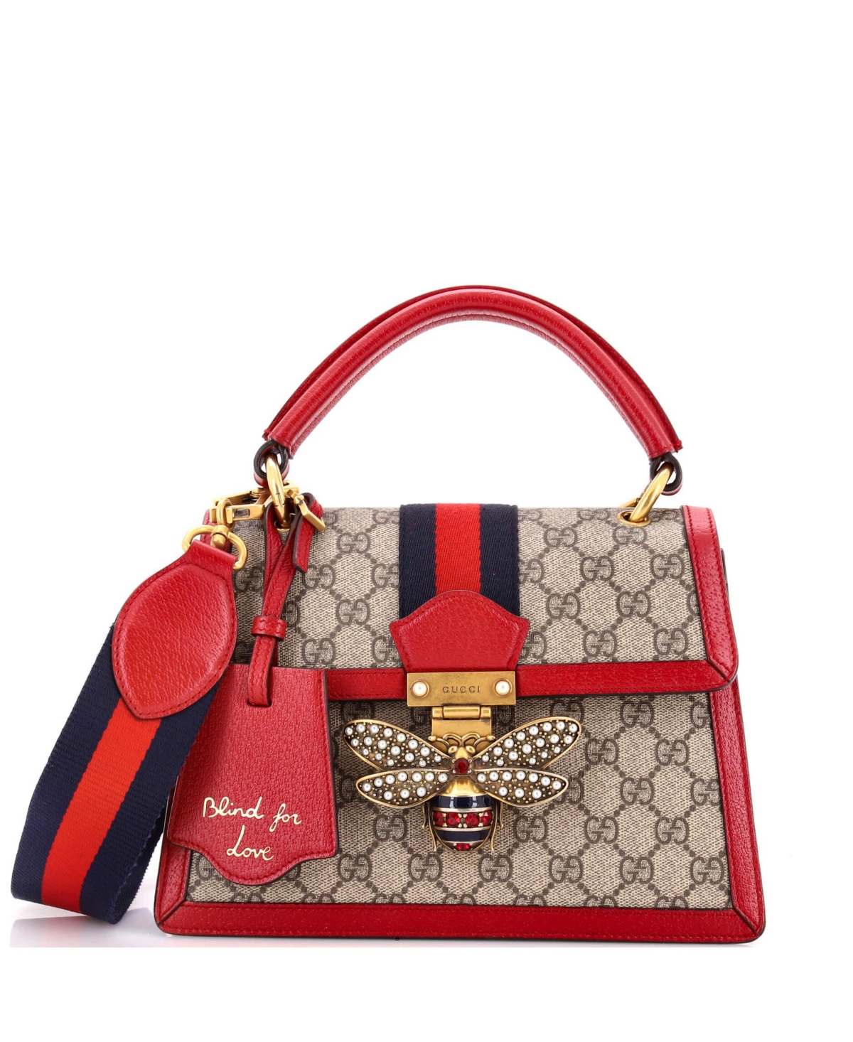 Click here for Pre-Owned Gucci Small Queen Margaret Top Handle Ba... prices