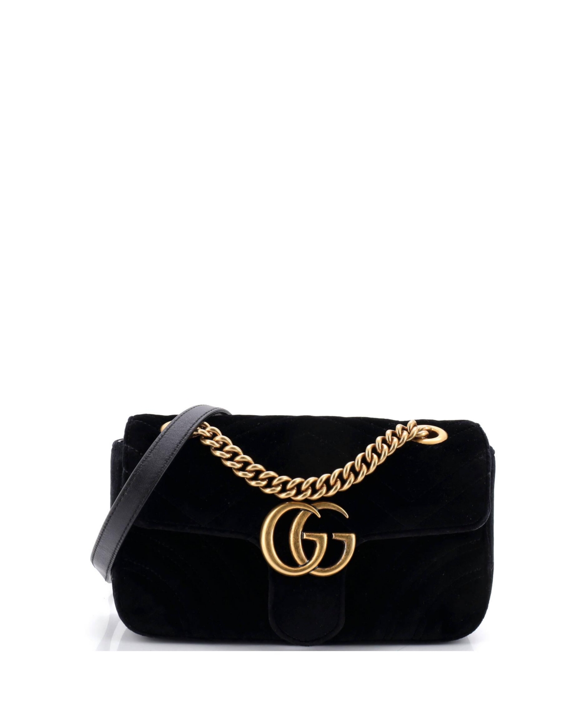 Click here for Pre-Owned Gucci Mini Gg Marmont Flap Bag Matelasse... prices