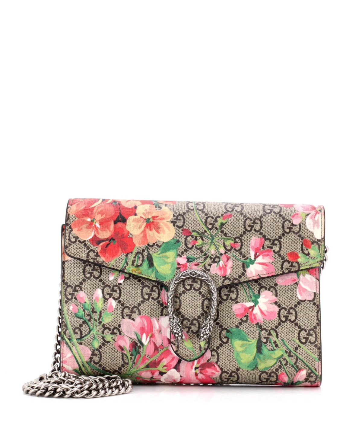 Click here for Pre-Owned Gucci Small Dionysus Chain Wallet Blooms... prices