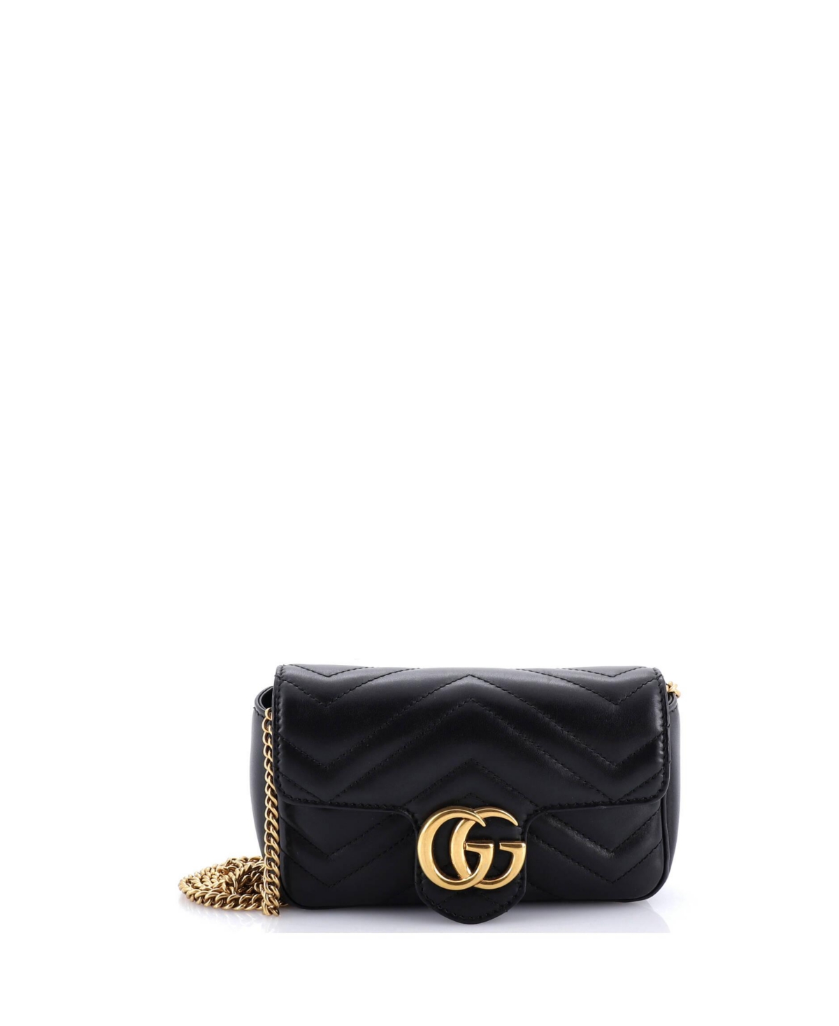 Click here for Pre-Owned Gucci Super Mini Gg Marmont Flap Bag Mat... prices