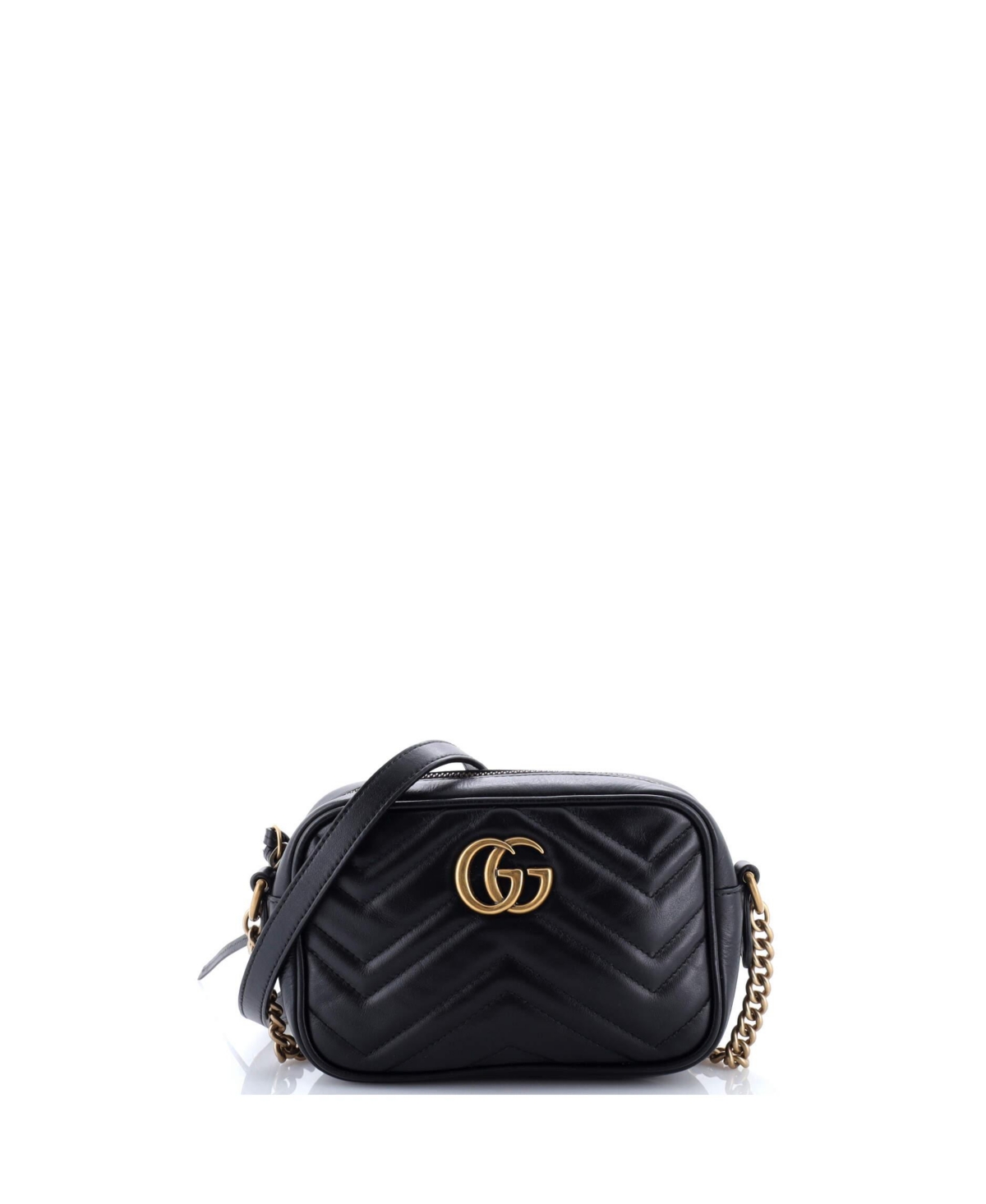 Click here for Pre-Owned Gucci Mini Gg Marmont Shoulder Bag Matel... prices