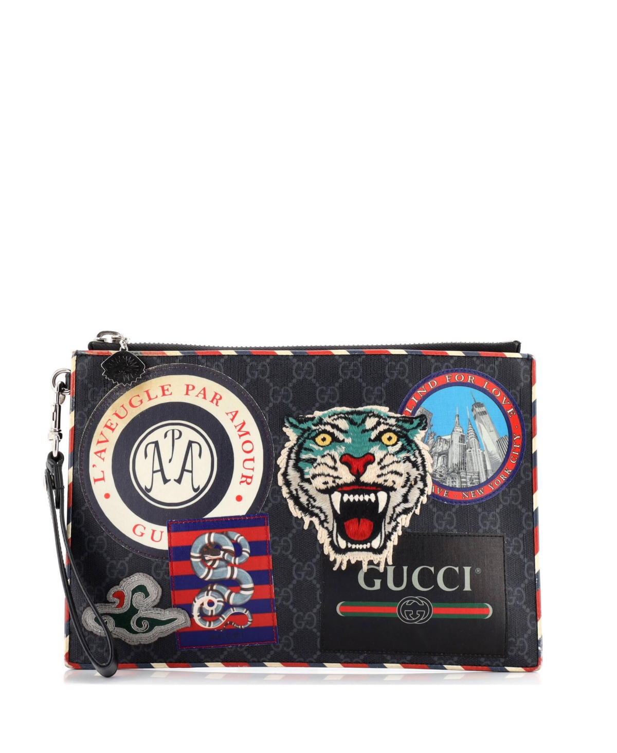 Click here for Pre-Owned Gucci Night Courrier Pouch Gg Coated Can... prices