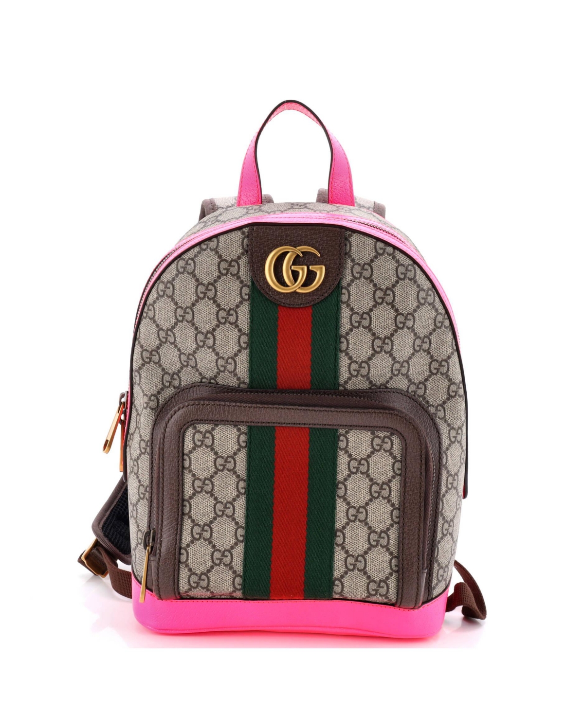 Click here for Pre-Owned Gucci Small Ophidia Backpack Gg Coated C... prices