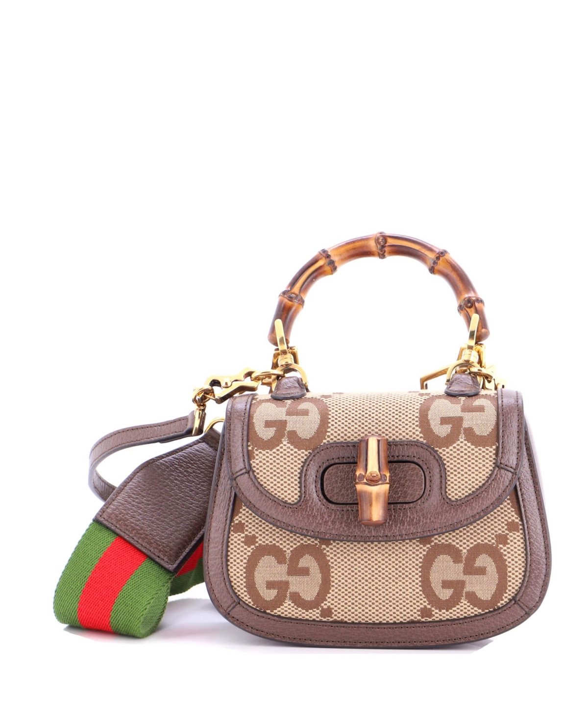 Click here for Pre-Owned Gucci Mini Bamboo 1947 Top Handle Bag Ju... prices