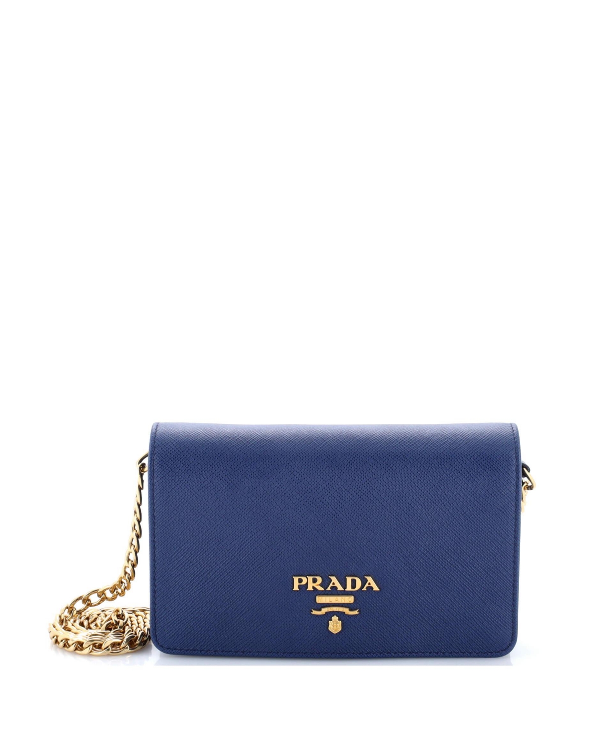 Click here for Pre-Owned Prada Chain Wallet Crossbody Saffiano Le... prices