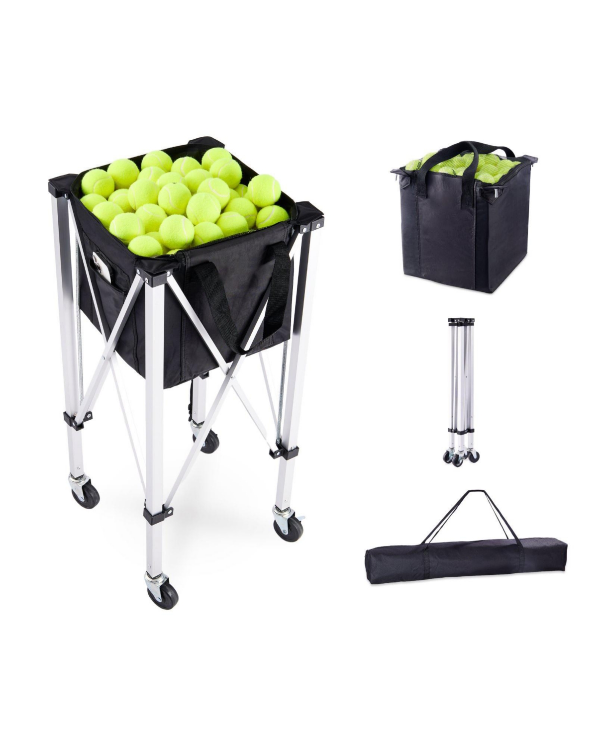 Click here for Mecale Tennis Ball Hopper Cart Holds 150 Balls  Al... prices
