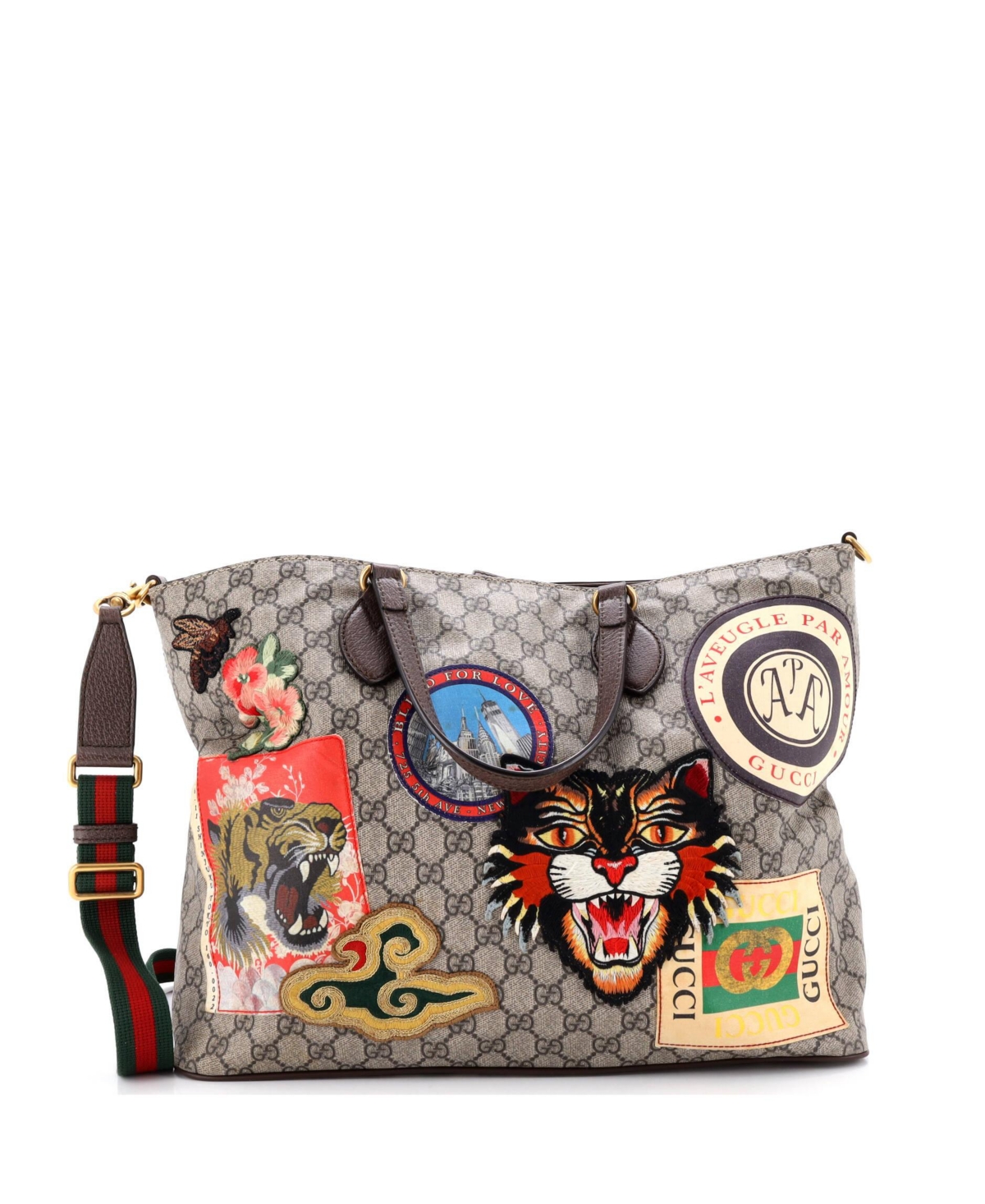 Click here for Pre-Owned Gucci Large Courrier Convertible Soft Op... prices