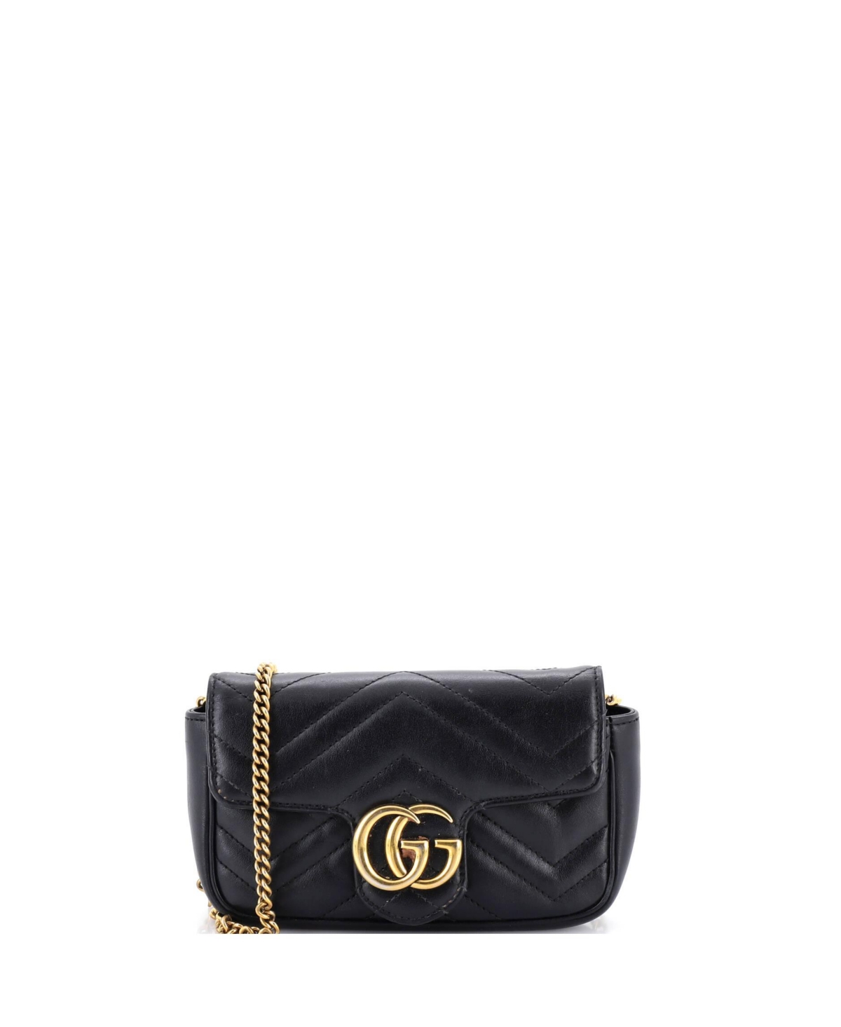 Click here for Pre-Owned Gucci Super Mini Gg Marmont Flap Bag Mat... prices