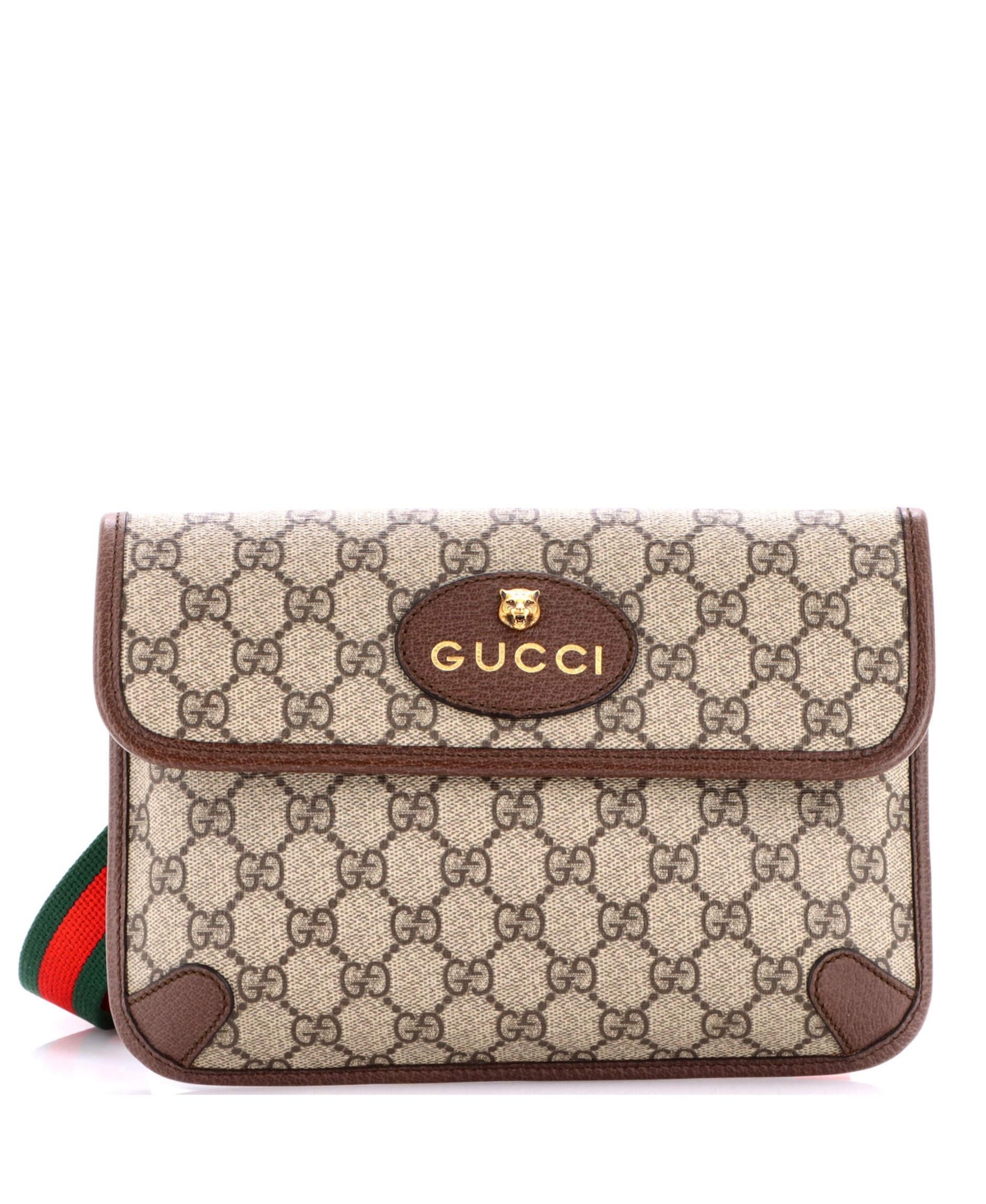 Click here for Pre-Owned Gucci Neo Vintage Flap Belt Bag Gg Coate... prices