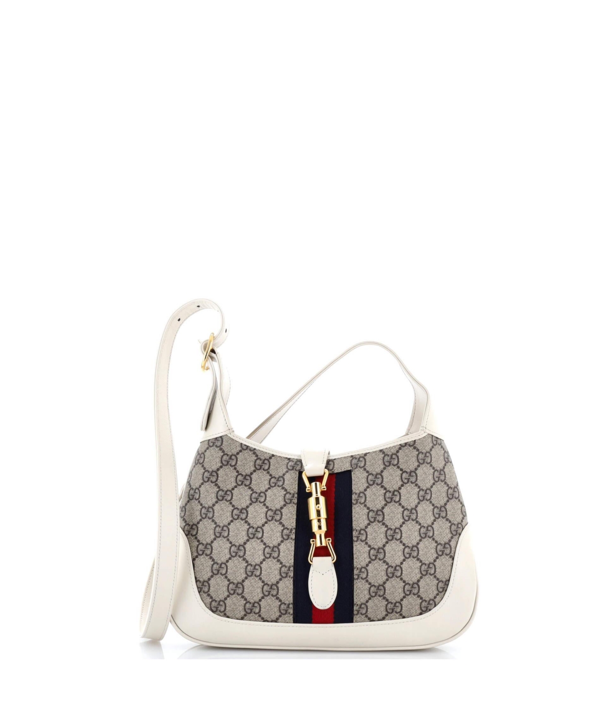 Click here for Pre-Owned Gucci Small Jackie 1961 Hobo Gg Coated C... prices