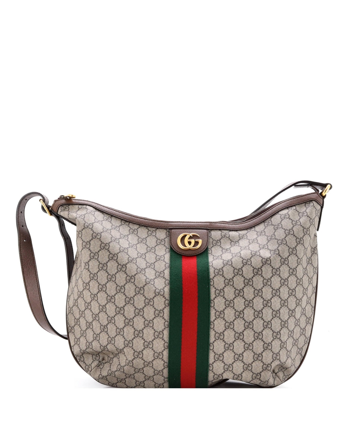 Click here for Pre-Owned Gucci Large Ophidia Half Moon Hobo Gg Co... prices