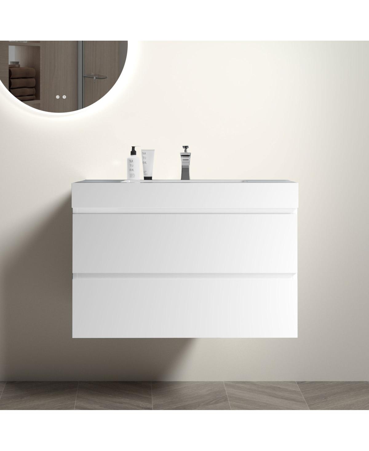Click here for Sillysis 36" Floating Bathroom Vanity with Do... prices